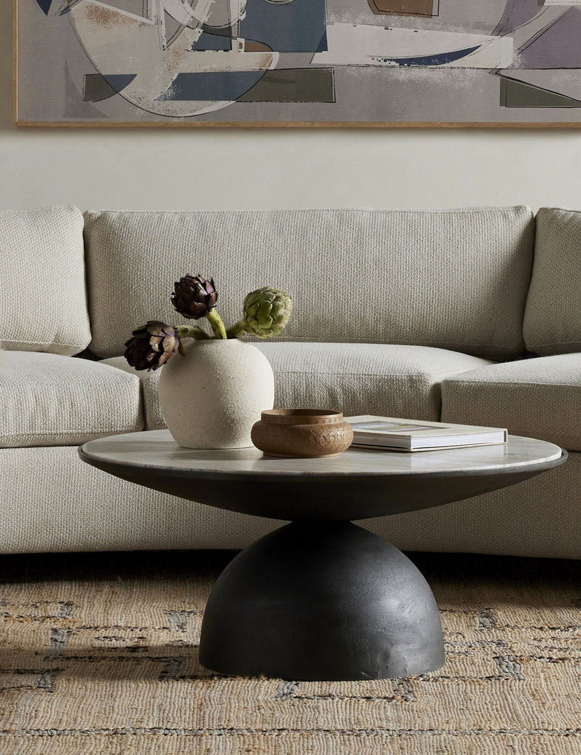 Parveen Round Marble Top Coffee Table