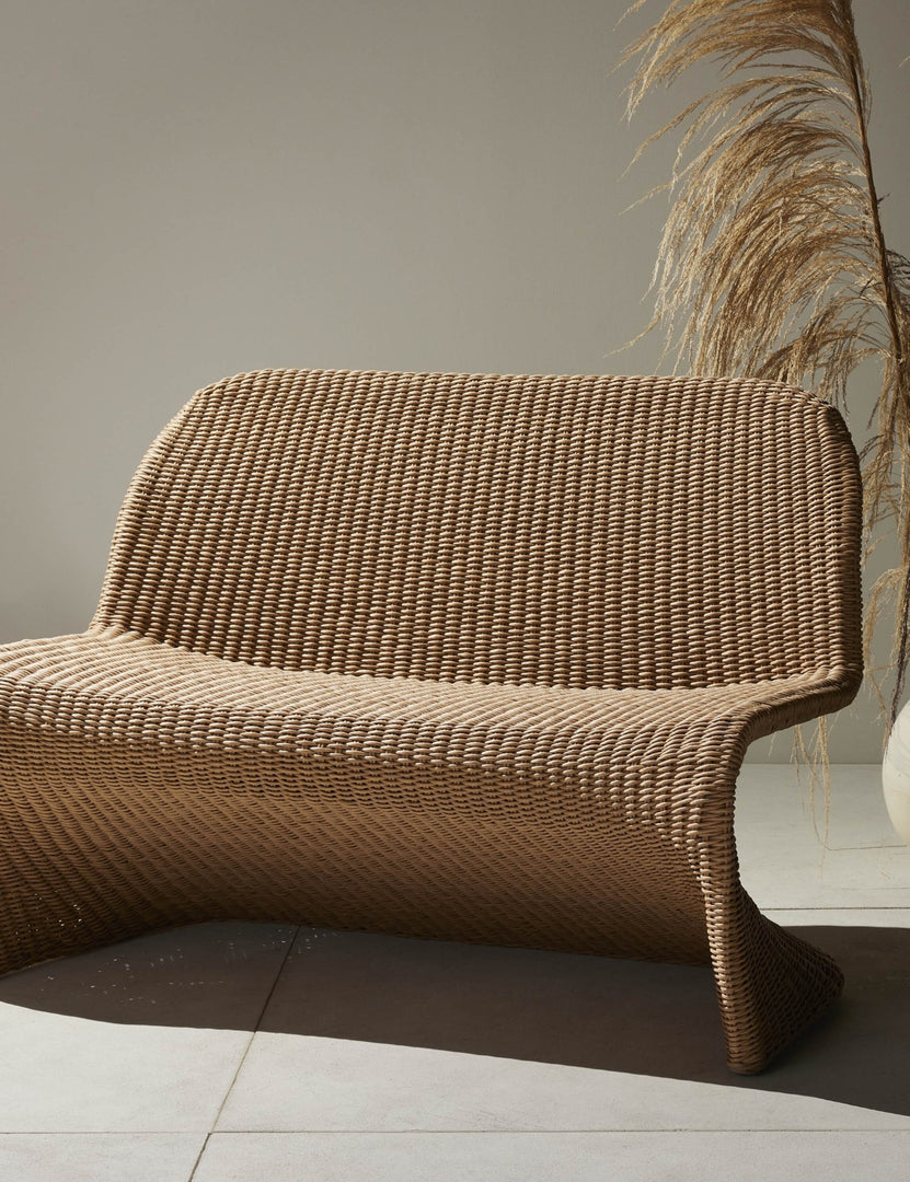 Manila Wicker Outdoor Dining Bench