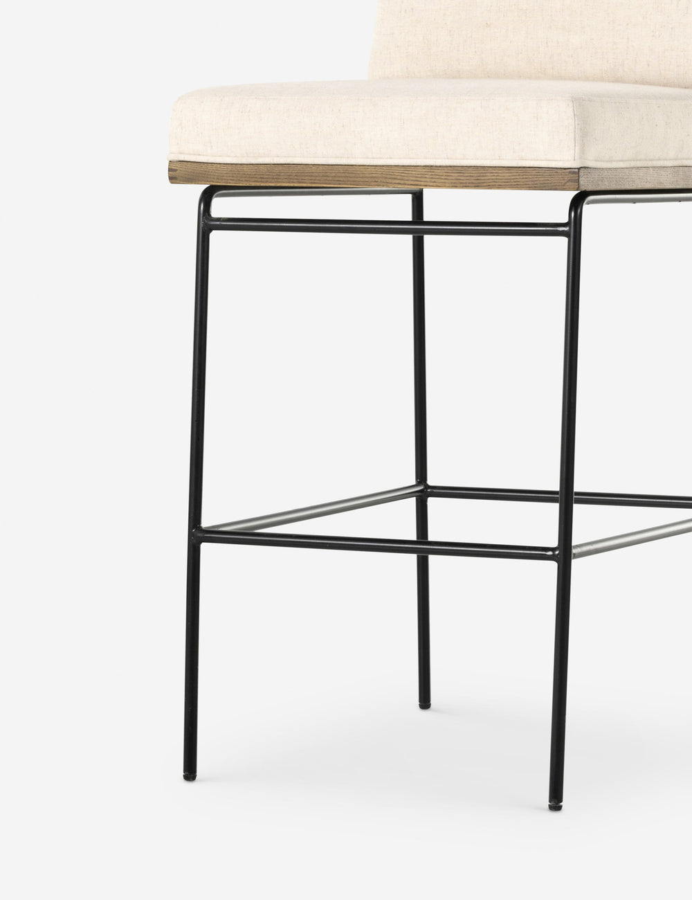 Adrien Upholstered Iron Bar Stool