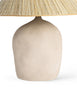 Ertha Neutral Table Lamp With a Woven Palm Shade