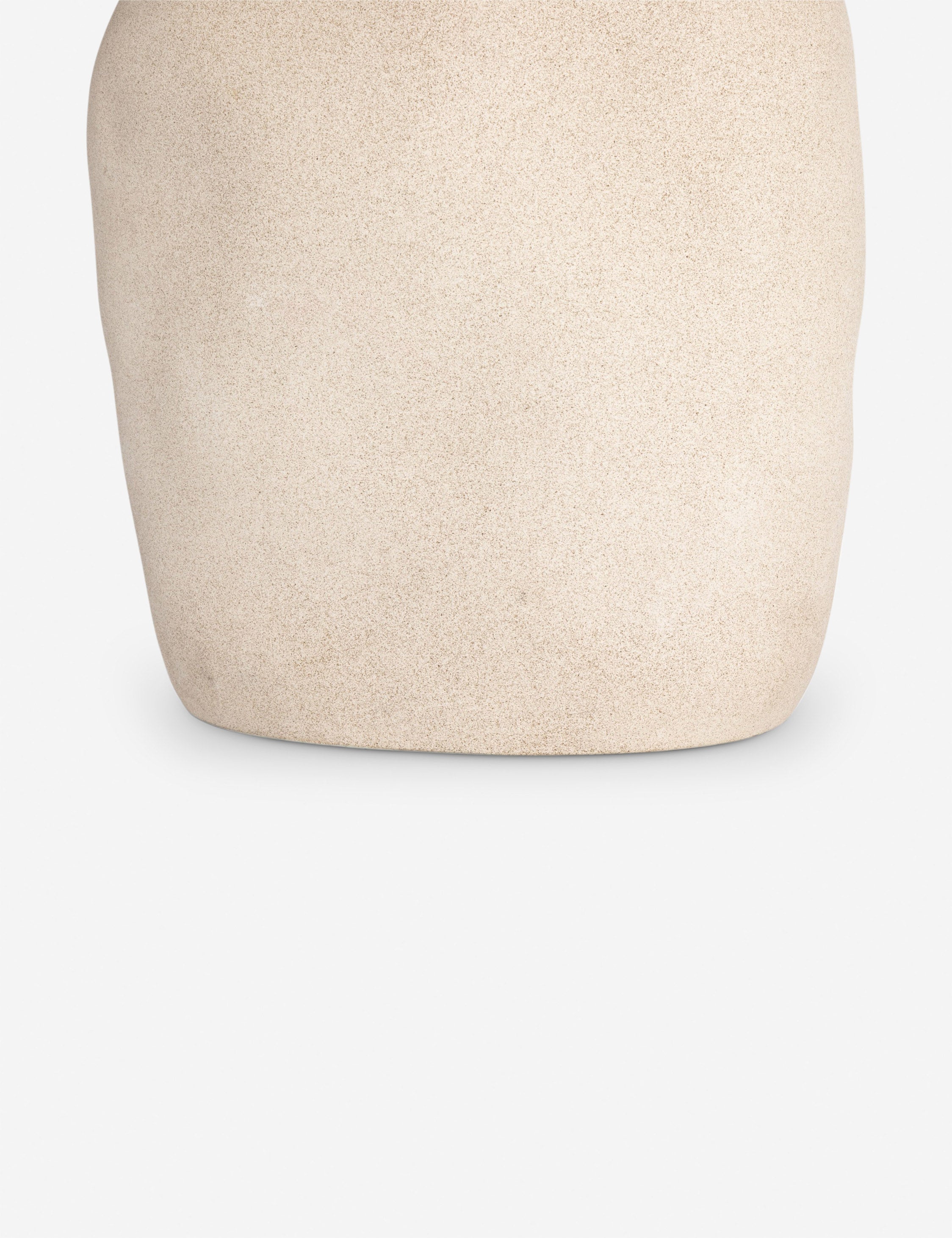 Ertha Neutral Table Lamp With a Woven Palm Shade