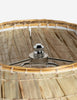 Ertha Neutral Table Lamp With a Woven Palm Shade