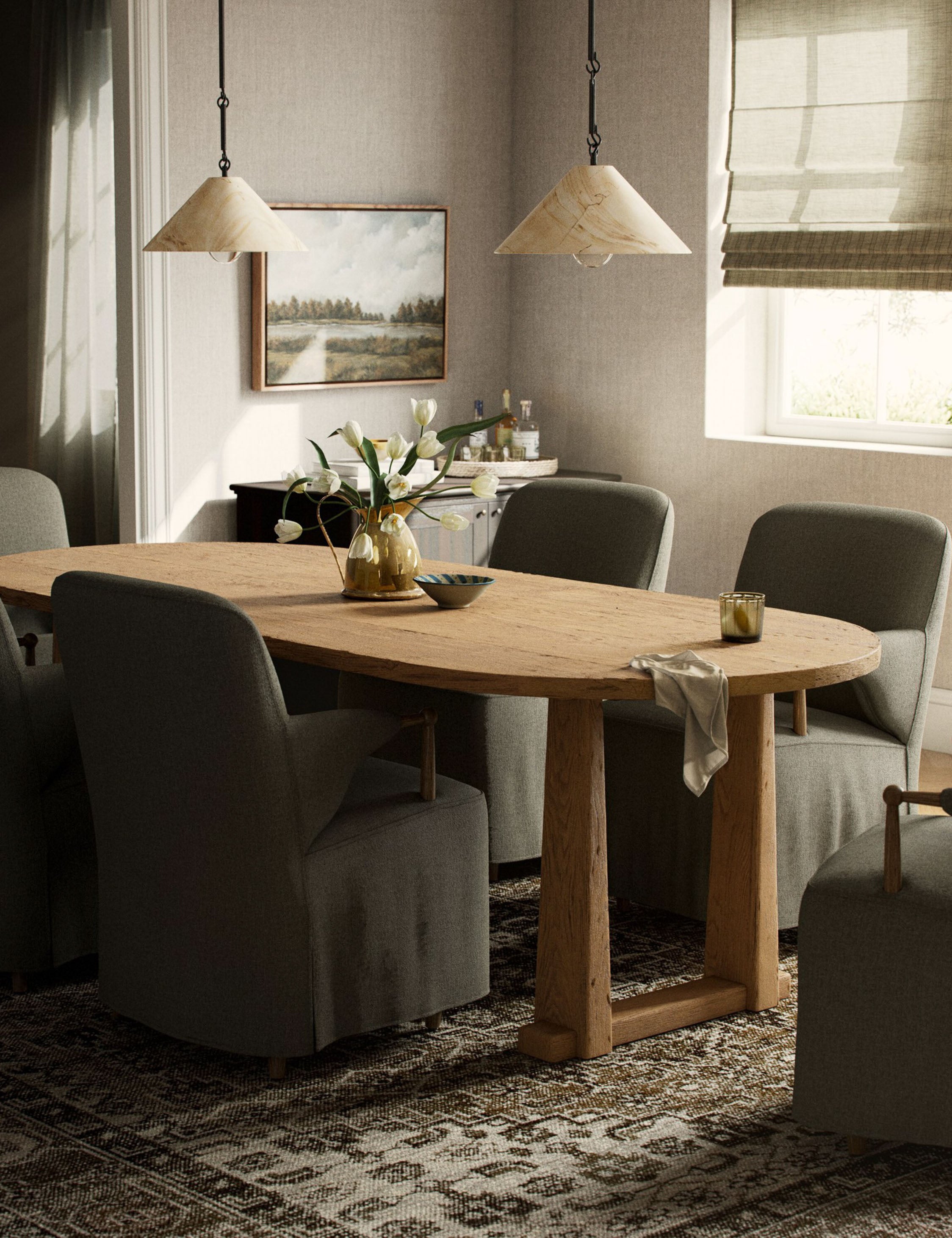 Ayla Dining Table by Amber Lewis x Four Hands