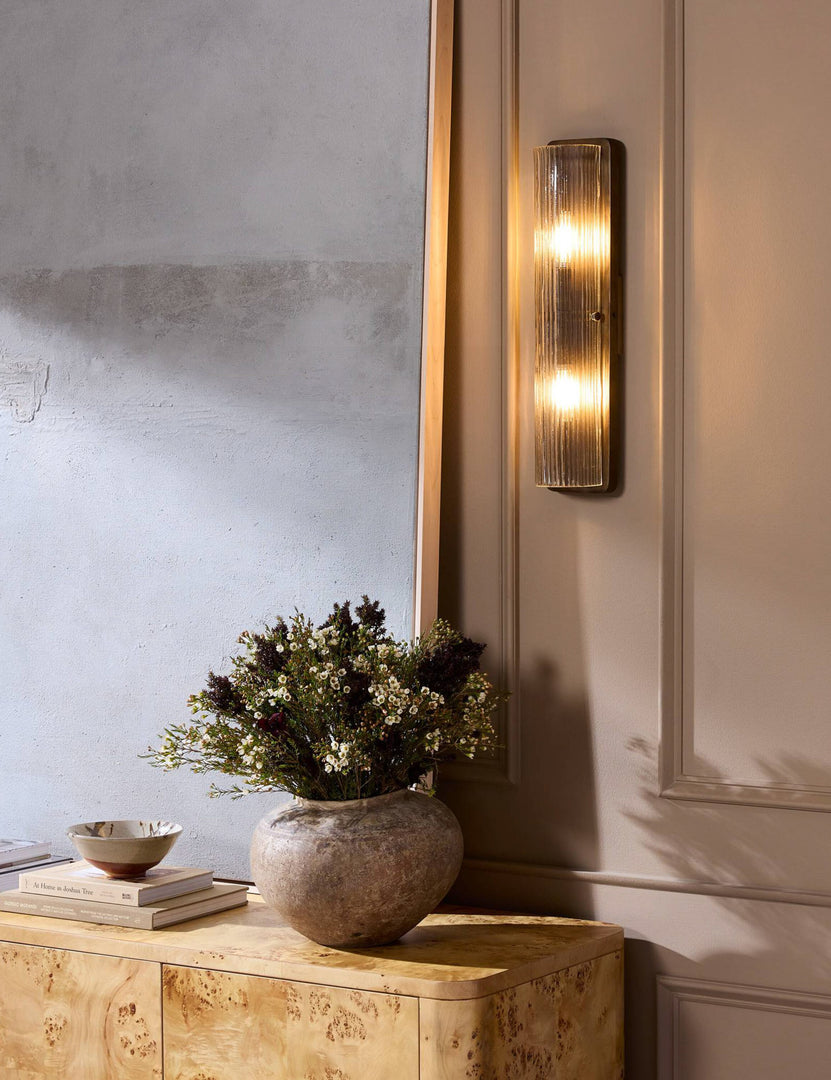Eztli Fluted Glass Sconce