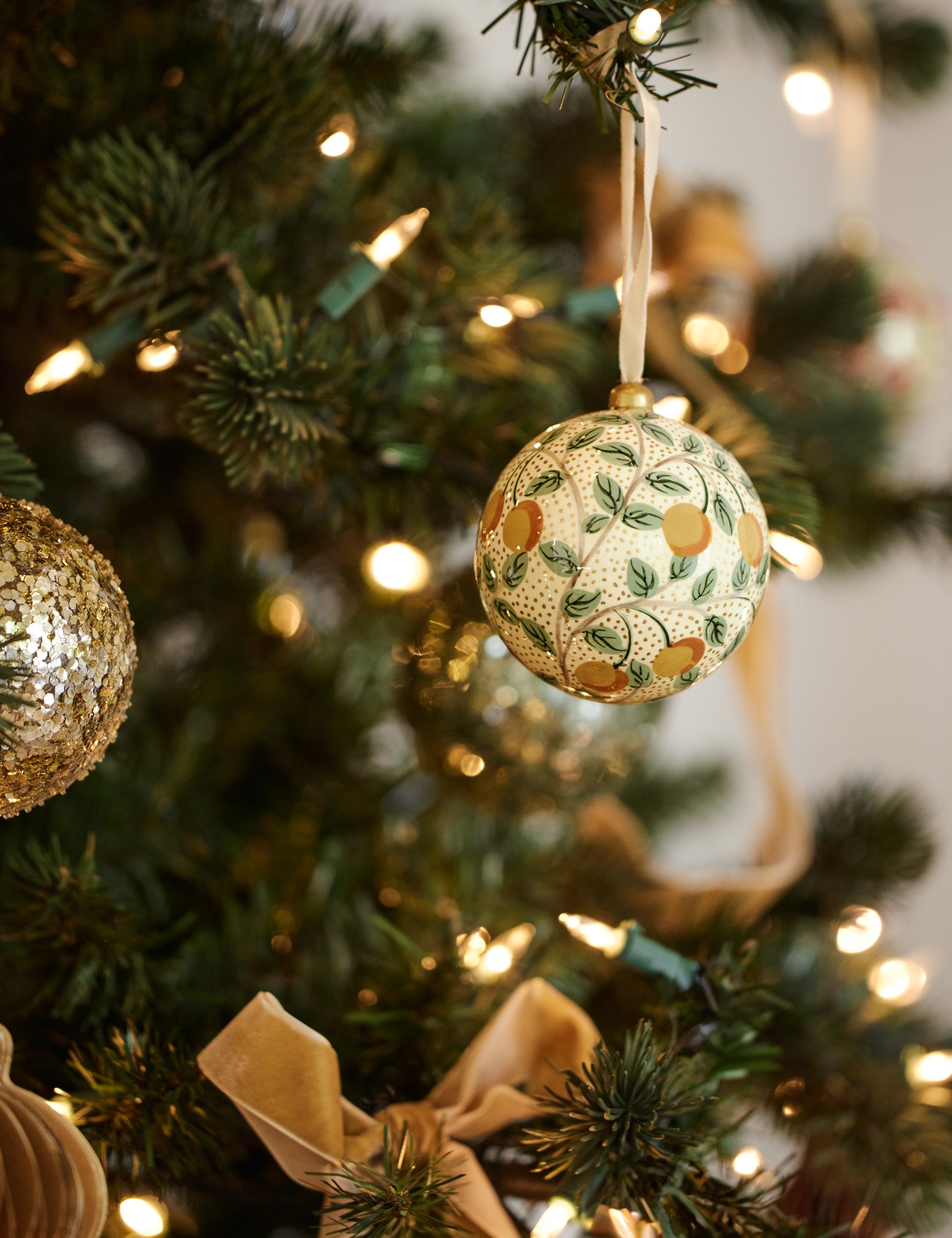 Joelle Hand-Painted Ornament (Set of 2)
