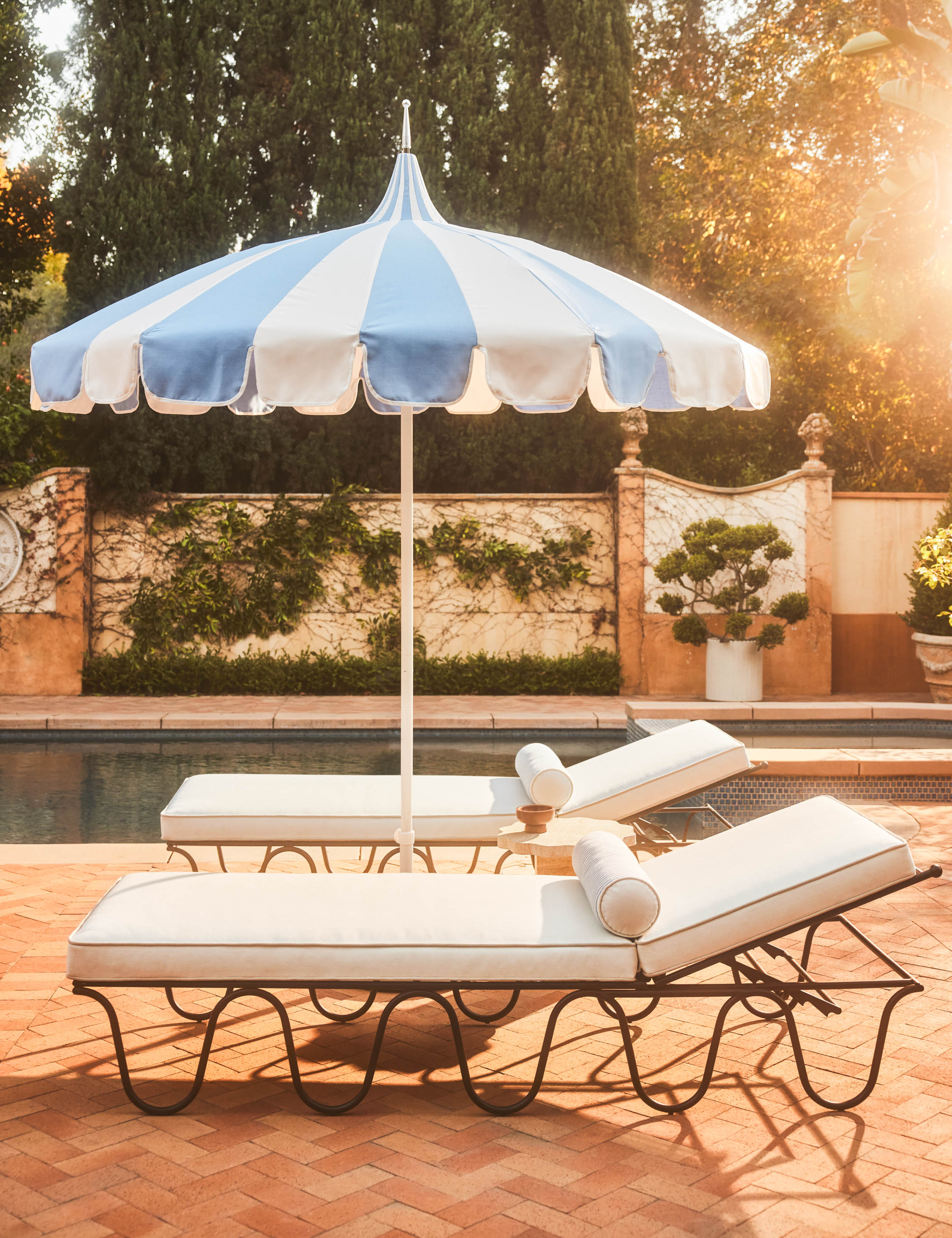 Peggy Outdoor Chaise by Sarah Sherman Samuel