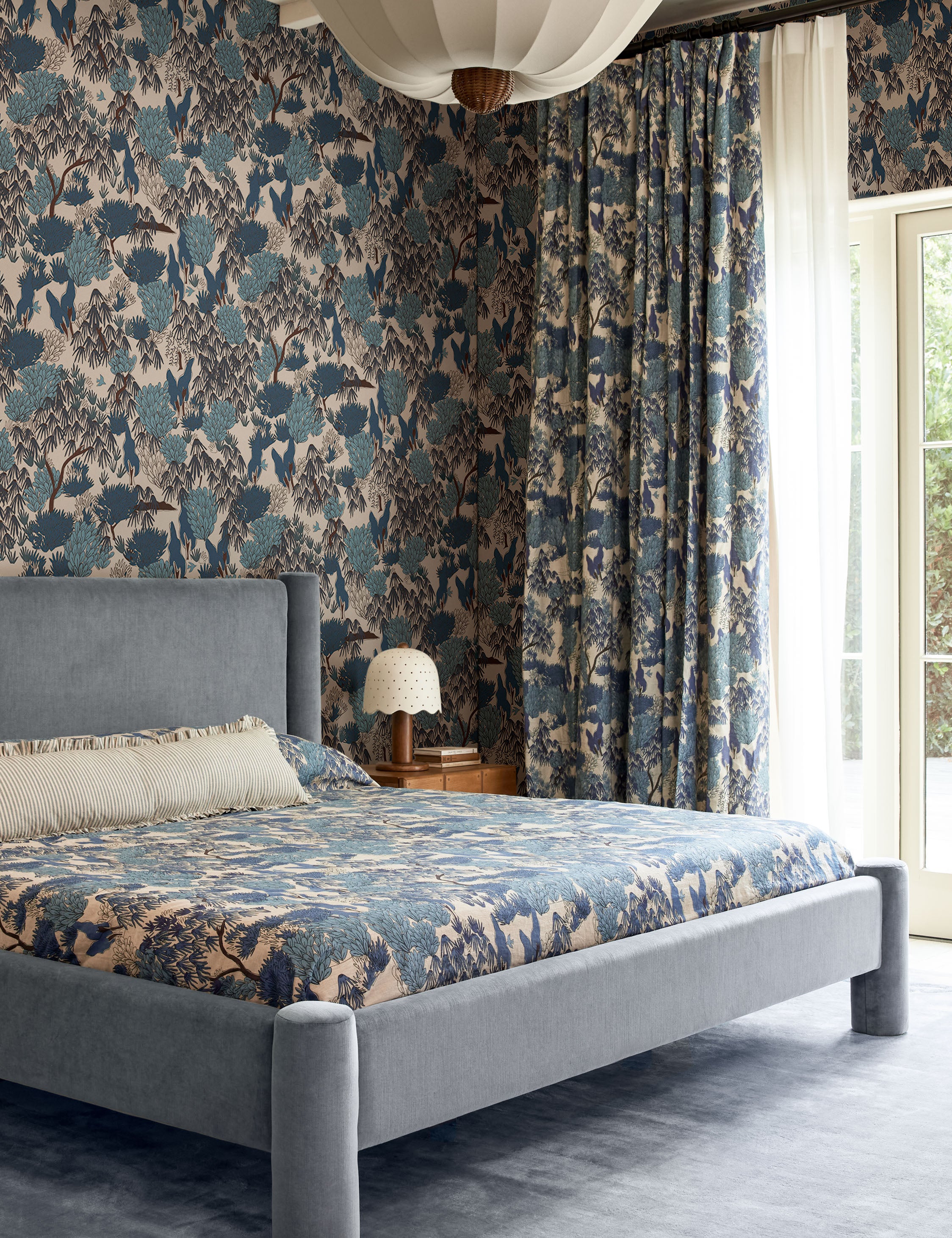 Garden Walk Linen Cotton Sheet Set by Sarah Sherman Samuel