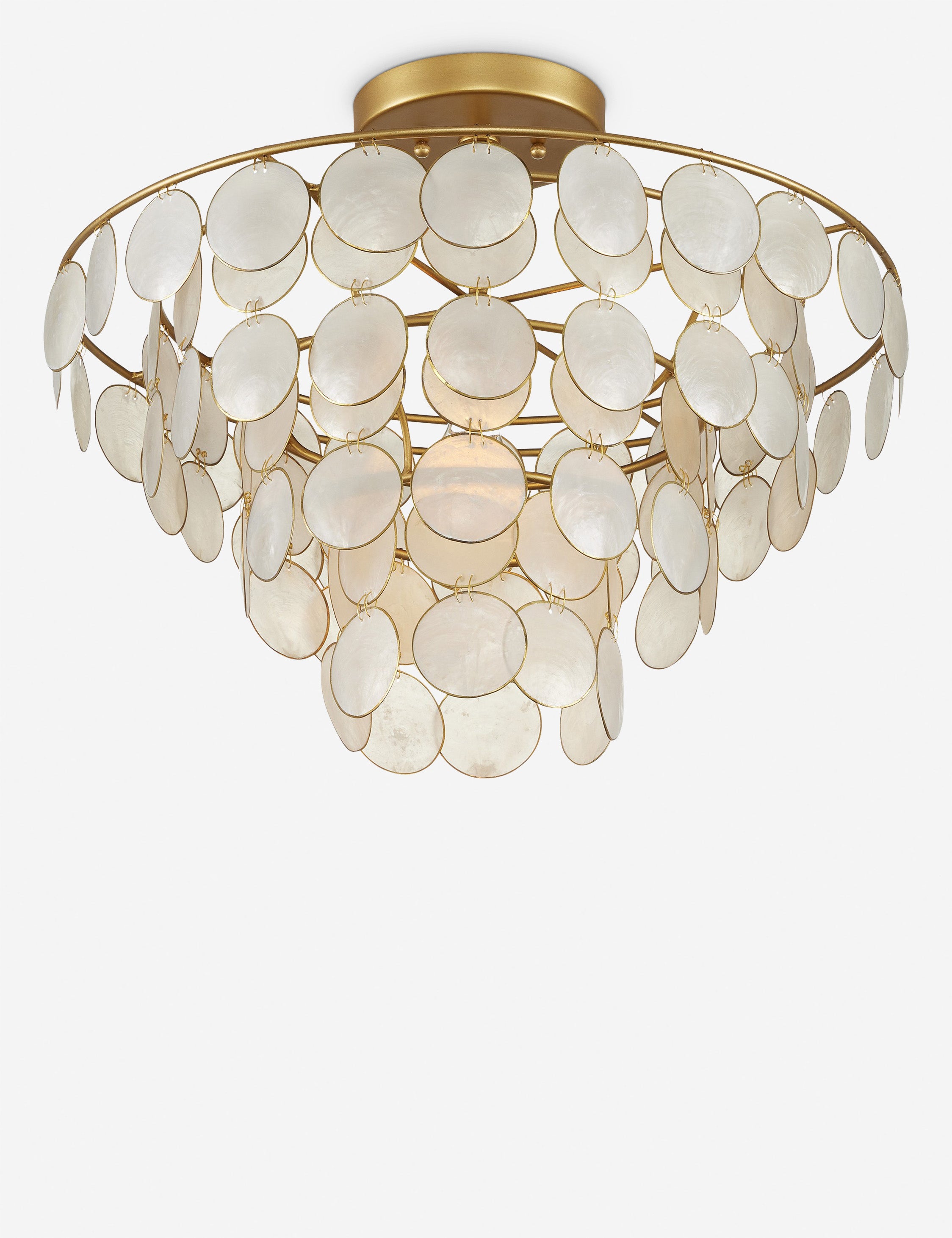 Tallents Capiz Semi-Flush Mount Light