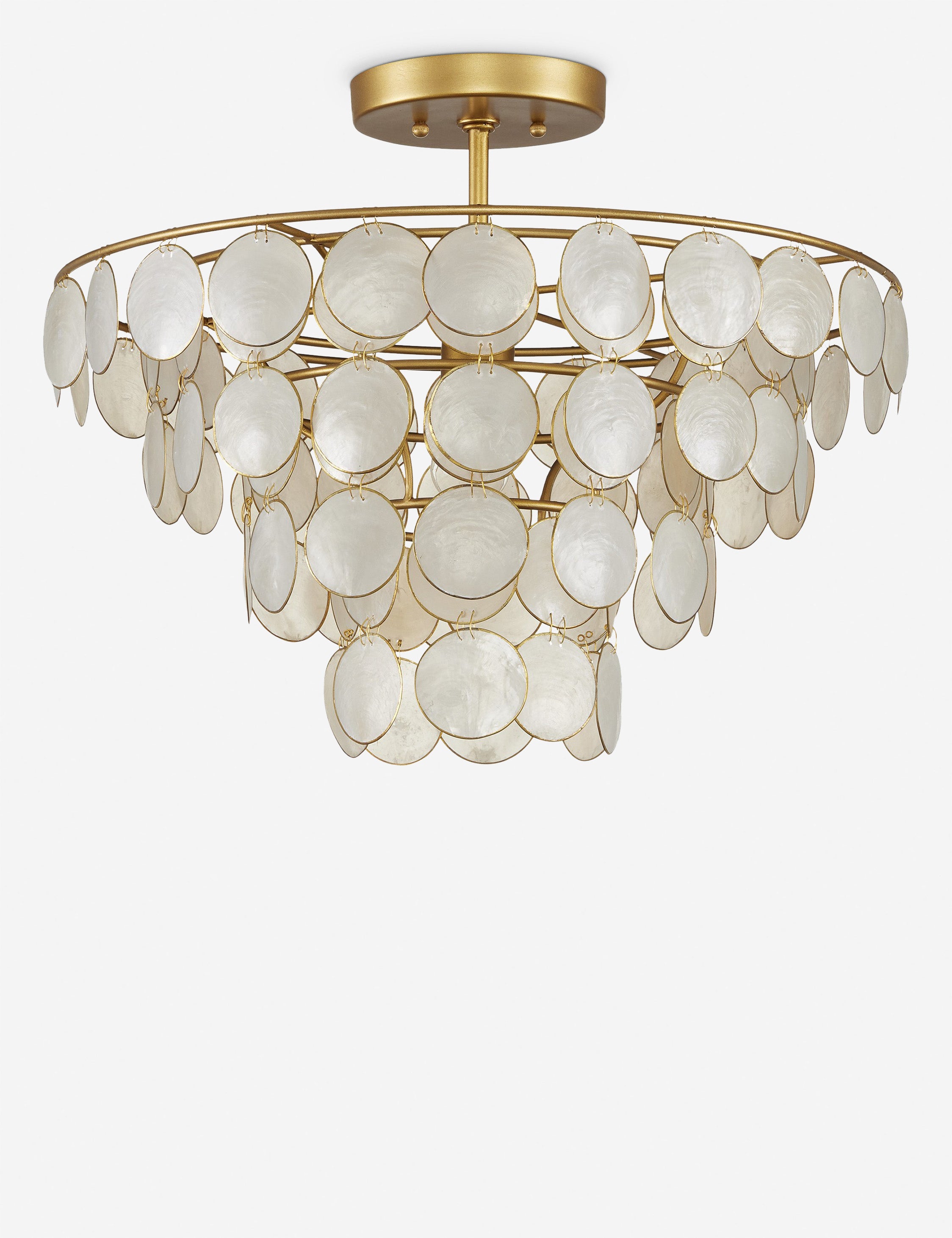 Tallents Capiz Semi-Flush Mount Light