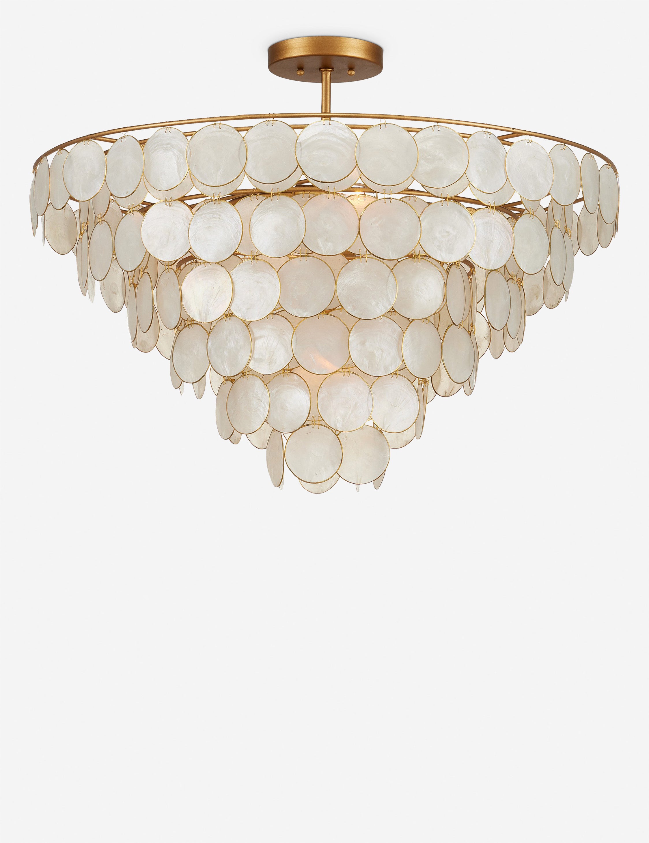Tallents Capiz Semi-Flush Mount Light