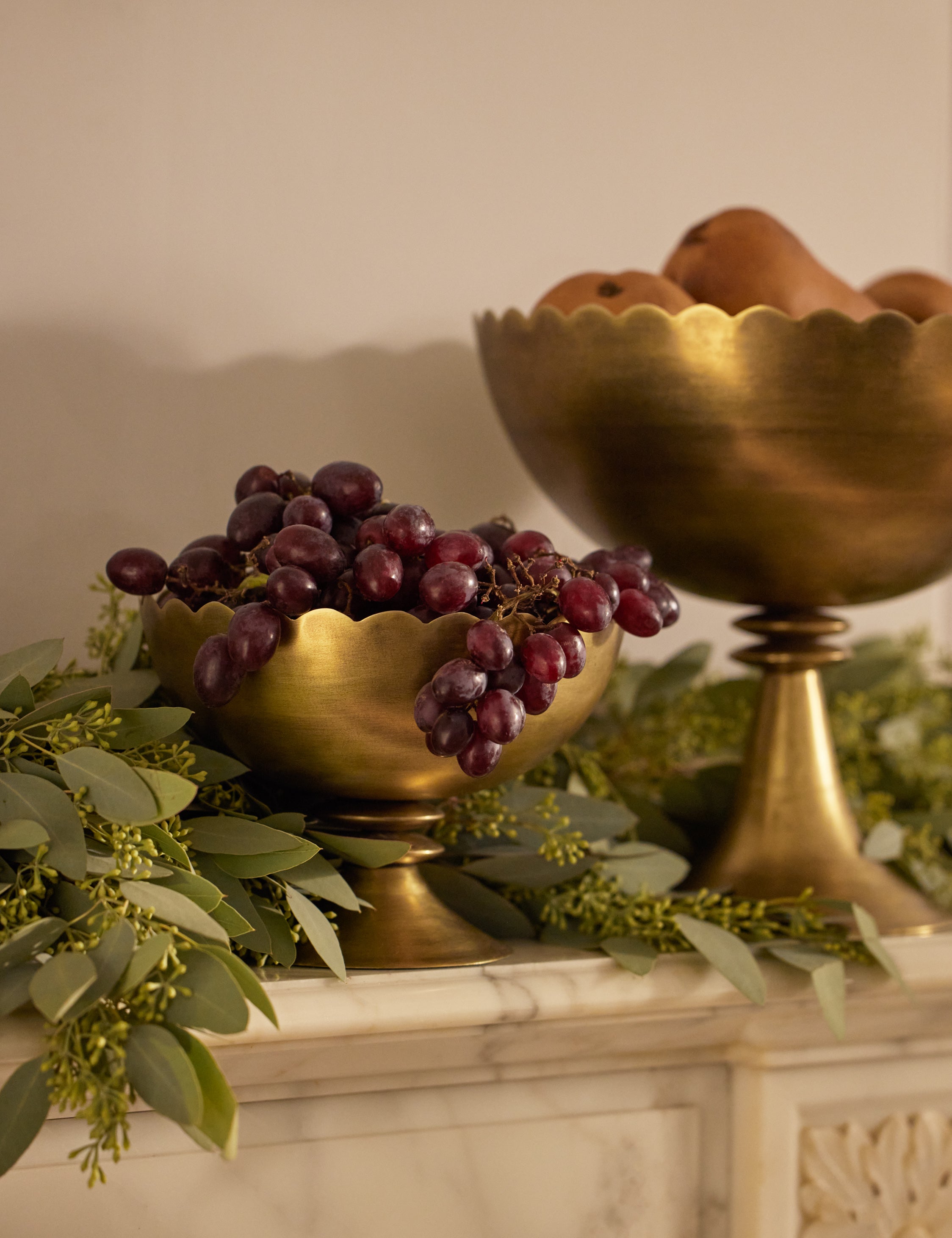 Villers Scalloped Compote Bowls (Set of 2)