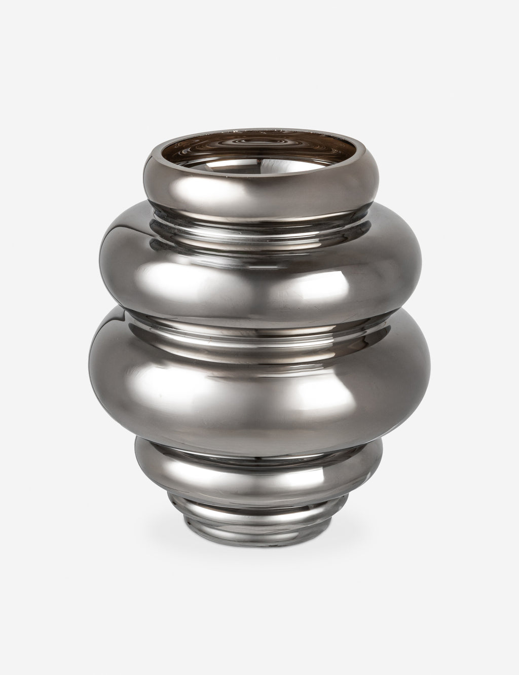 Latham Chrome Glass Vase