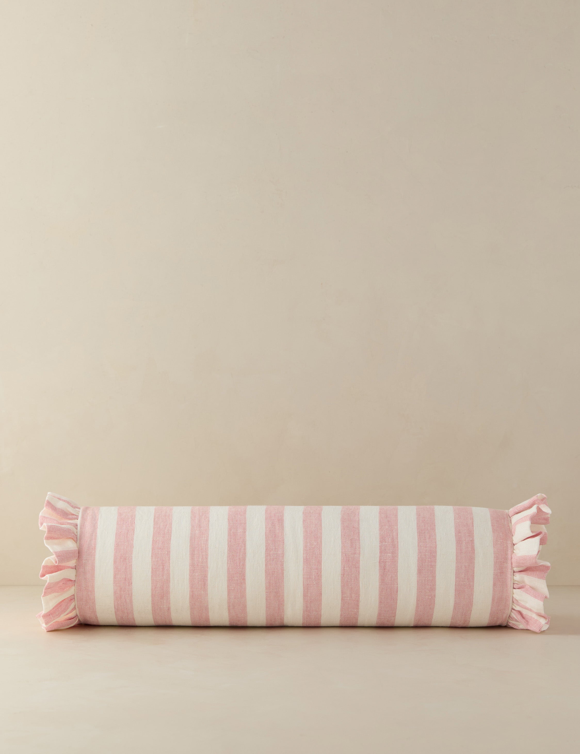 Amaroso Striped Linen Bolster Pillow