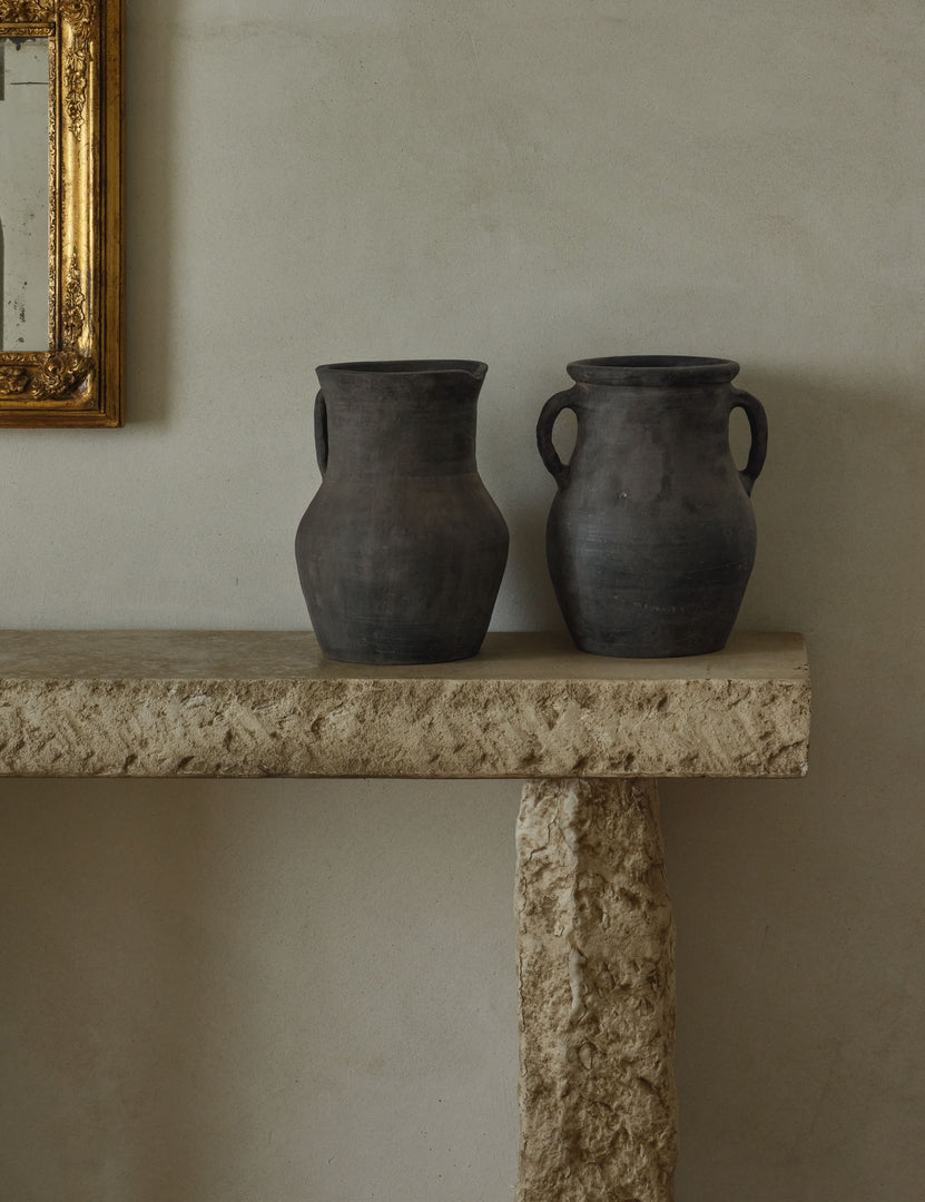 Rialto Terracotta Pitcher by Button Atelier x Co.House Designs