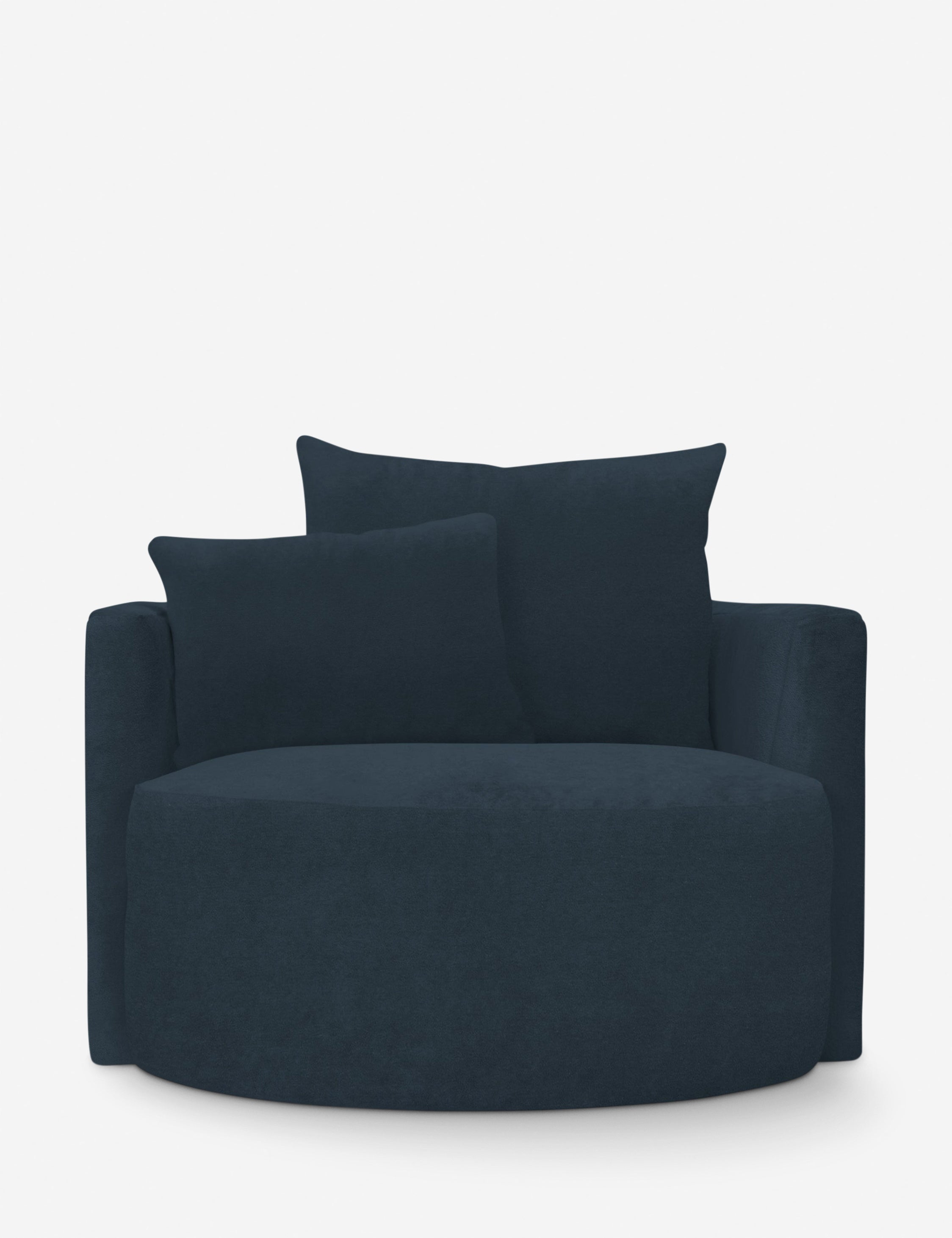 Dawson Oversized Slipcover Swivel Chair