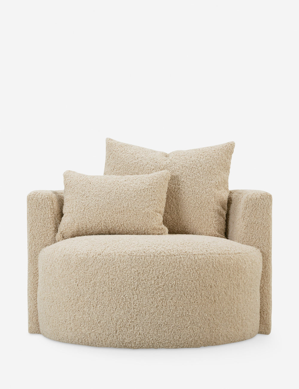 Dawson Oversized Slipcover Swivel Chair