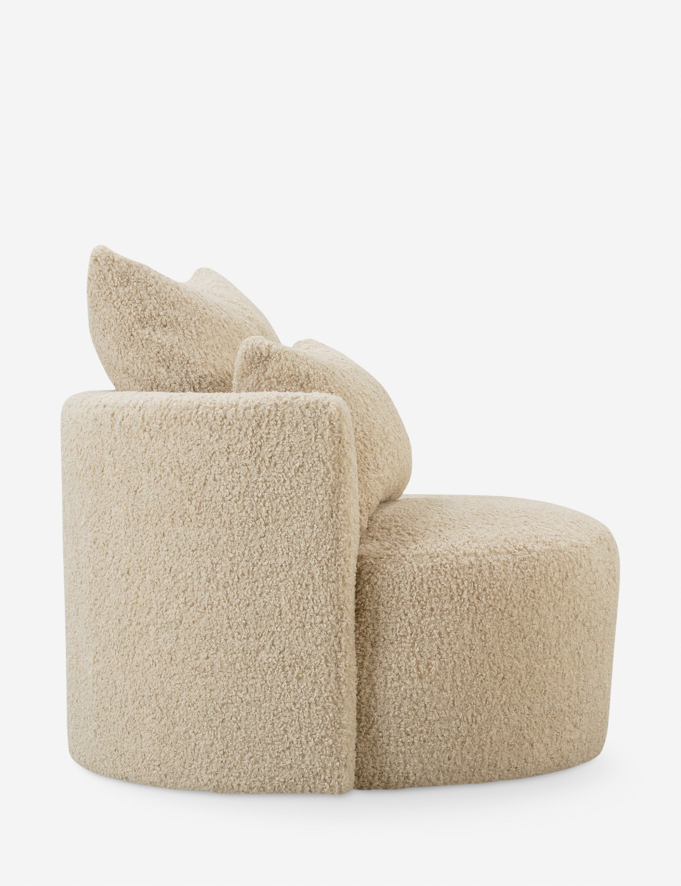 Dawson Oversized Slipcover Swivel Chair