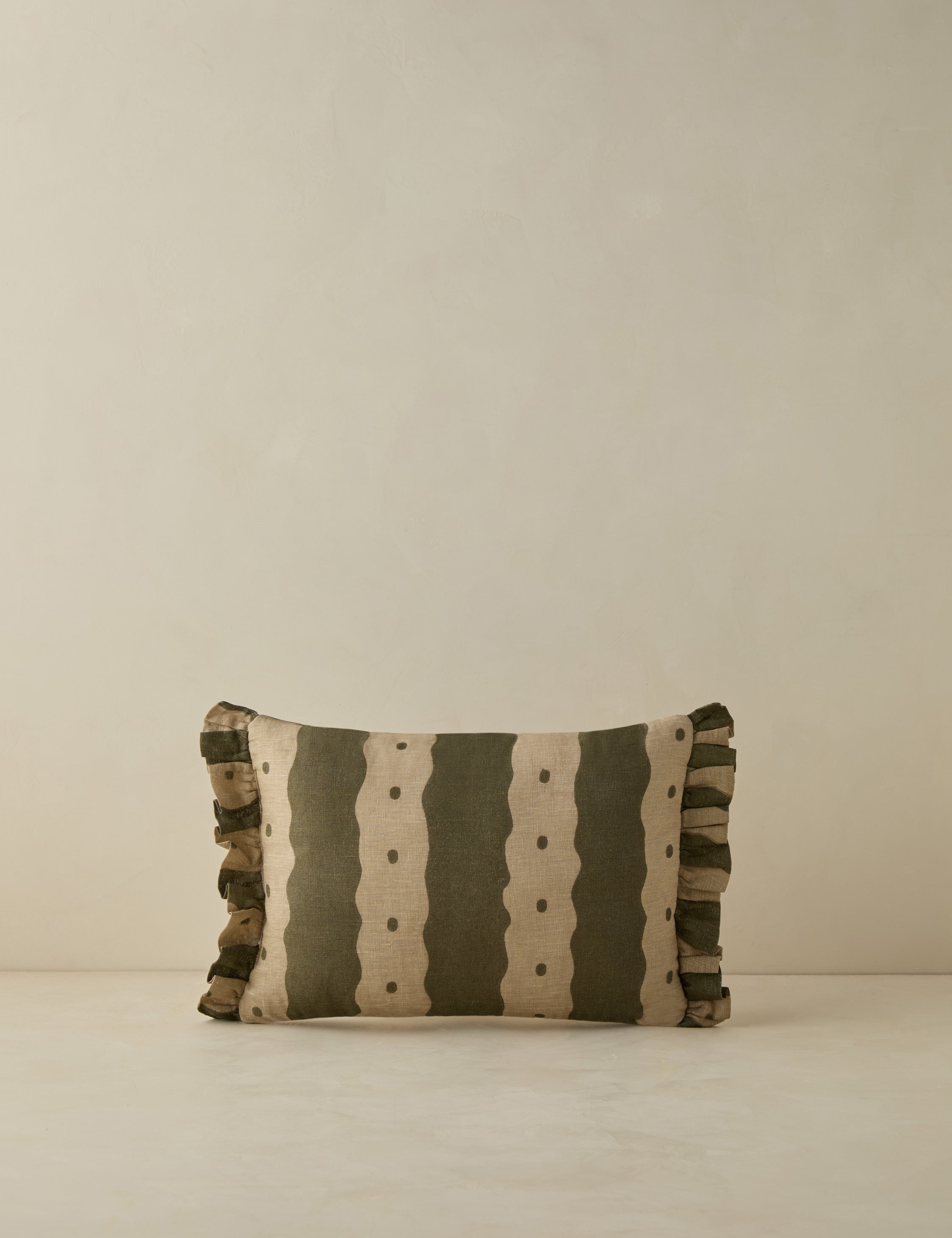 Dotti Linen Round Pillow by Sarah Sherman Samuel