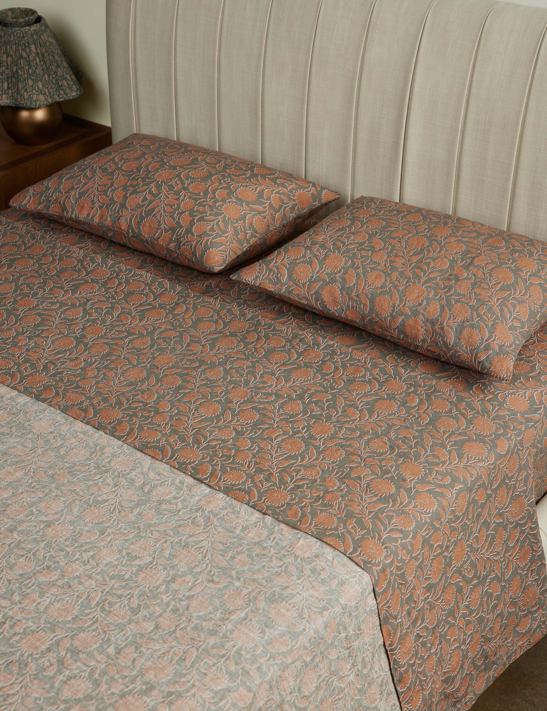 Fransen Linen-Blend Sheet Set