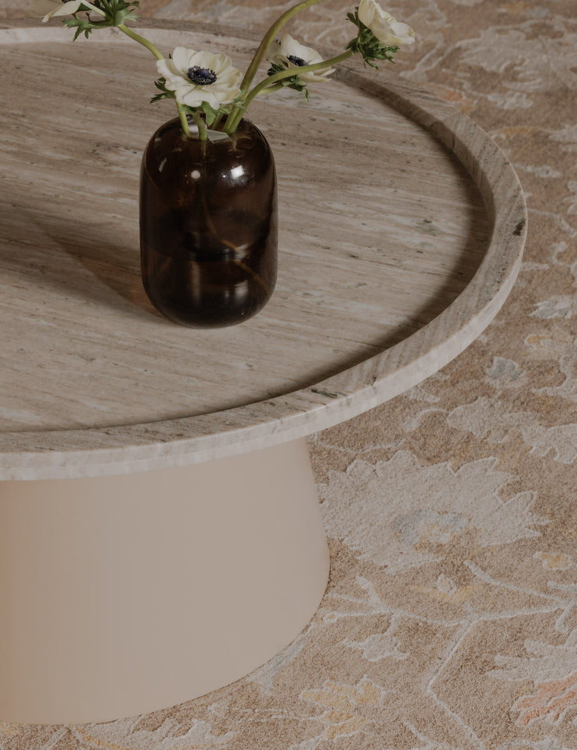 Samar Round Marble Top Coffee Table
