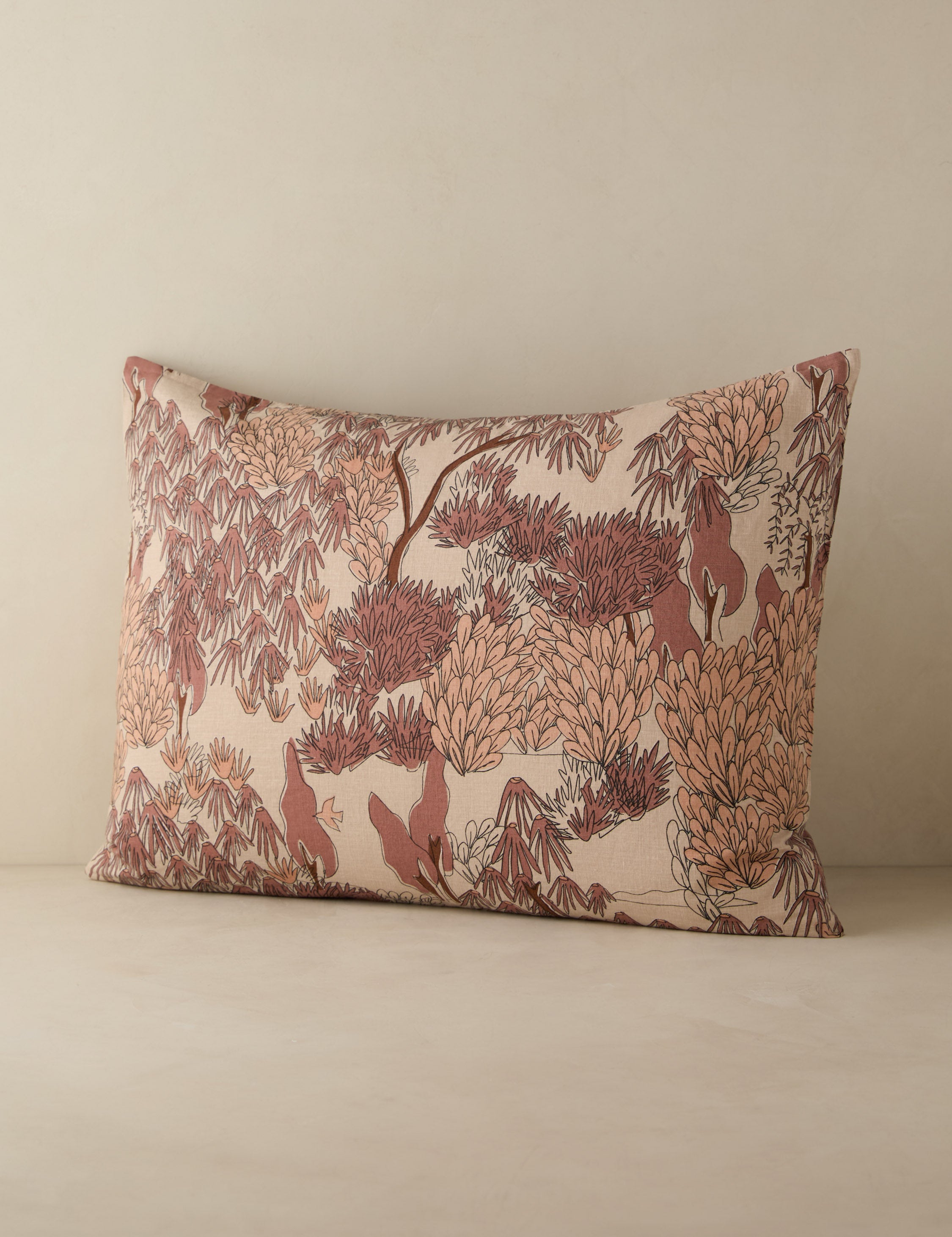 Garden Walk Linen Cotton Sham by Sarah Sherman Samuel