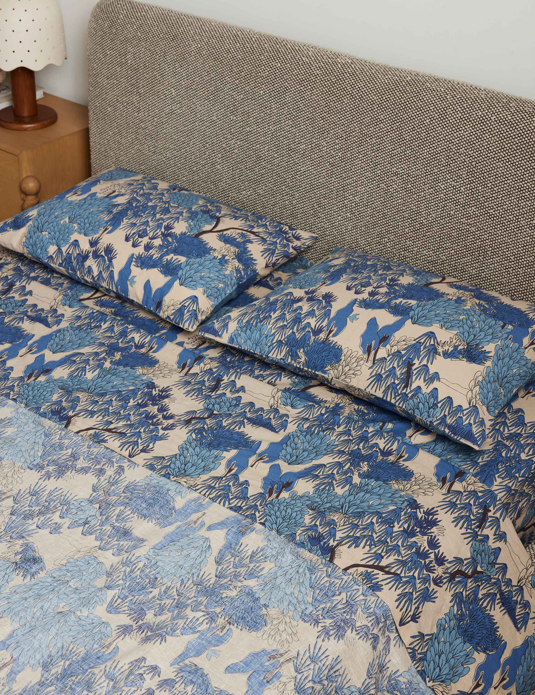 Garden Walk Linen Cotton Sheet Set by Sarah Sherman Samuel