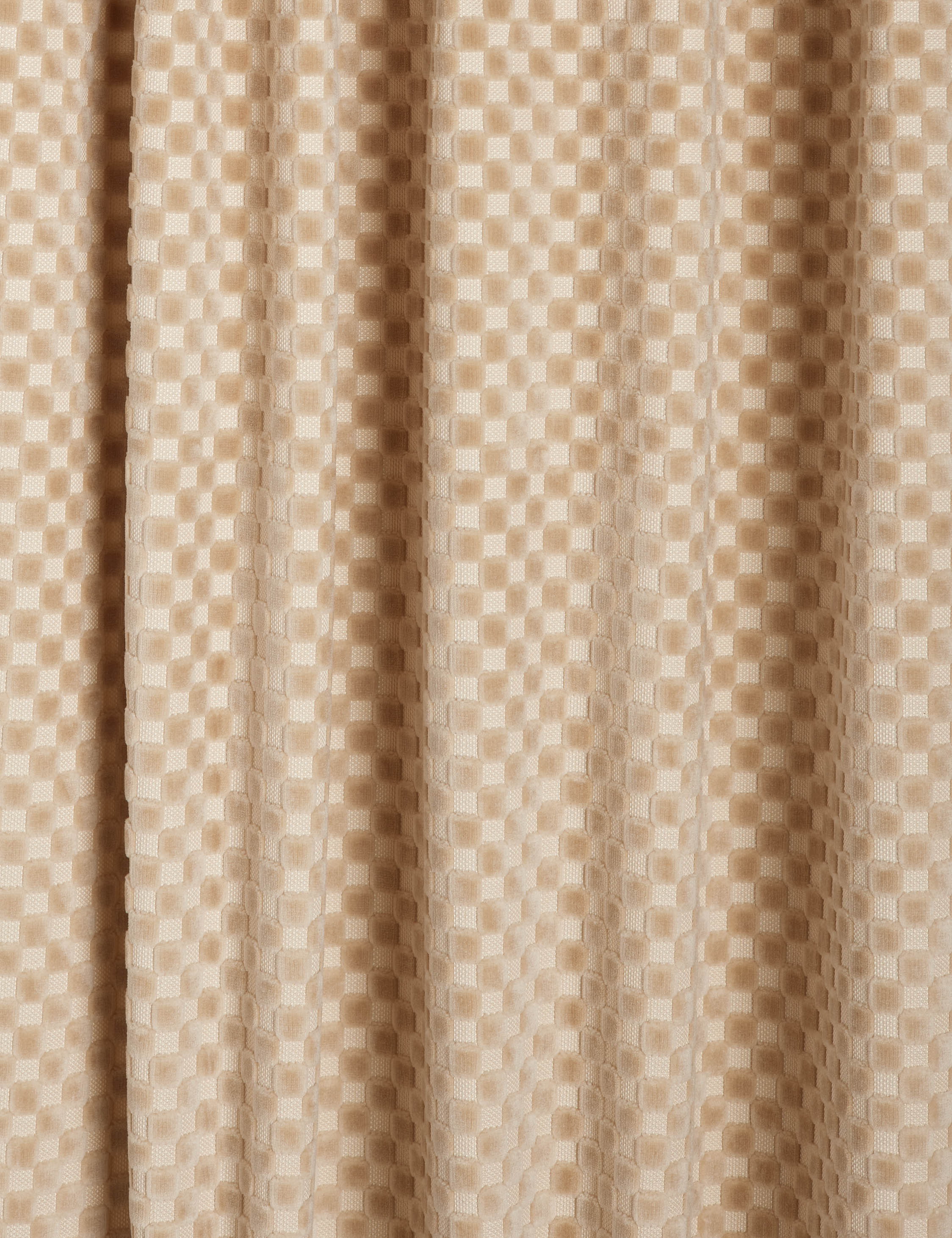 Hi-Lo Checker Velvet Curtain Panel By Sarah Sherman Samuel