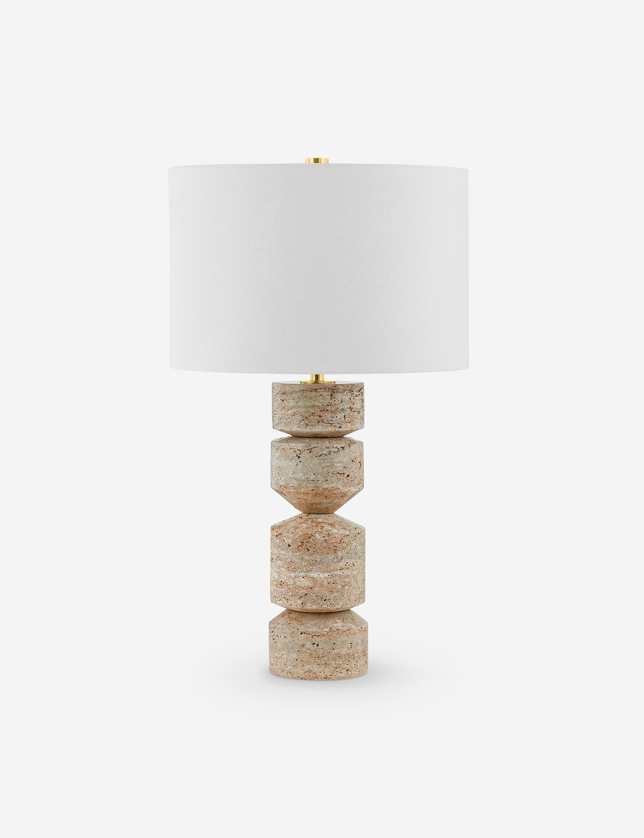 Theo Travertine Table Lamp