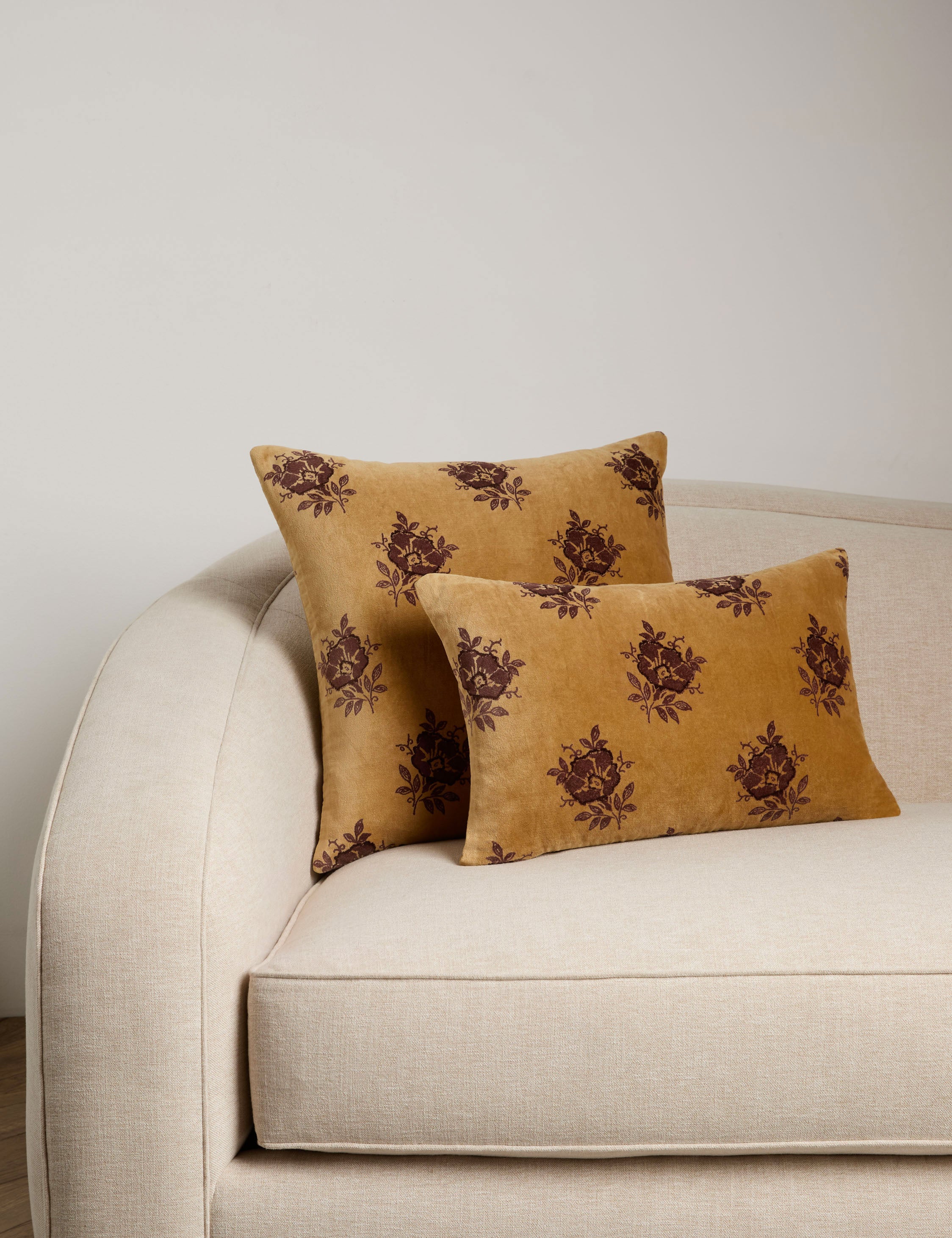 Montreal Velvet Bolster Pillow