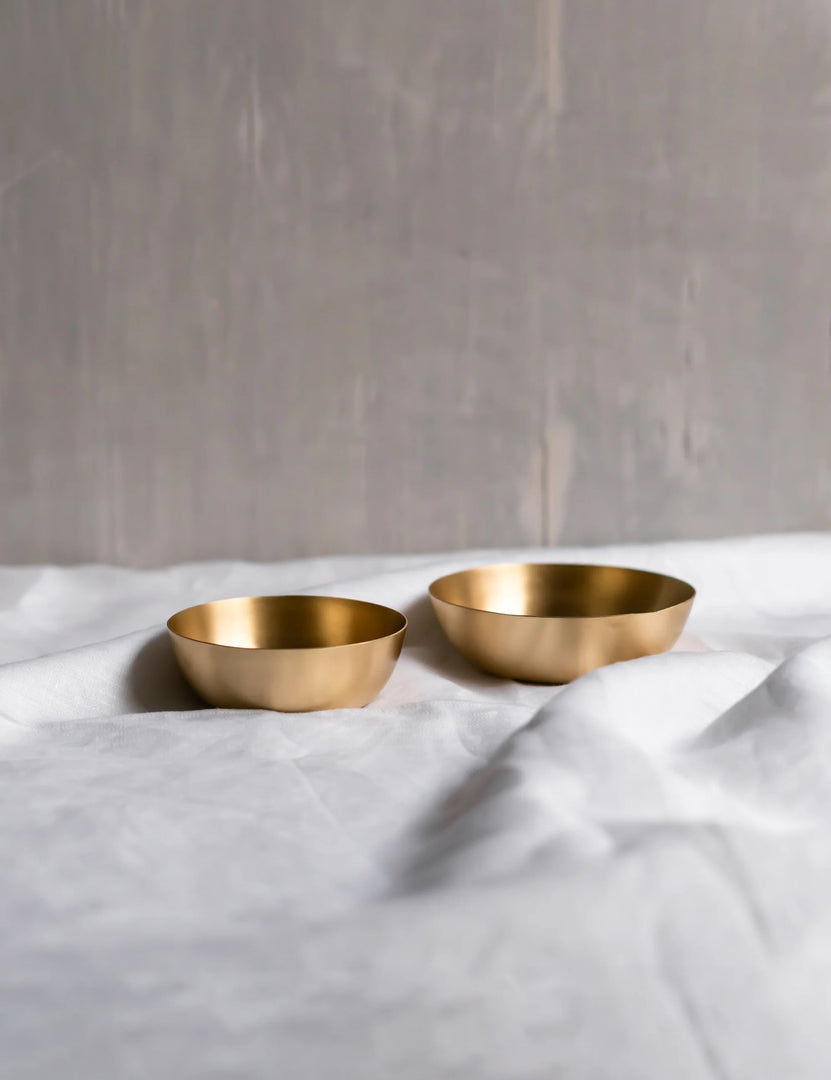 Heirloom Brass Dip Bowl (Set of 2) by Fleck