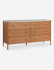 Philana Marble-Top Six-Drawer Dresser
