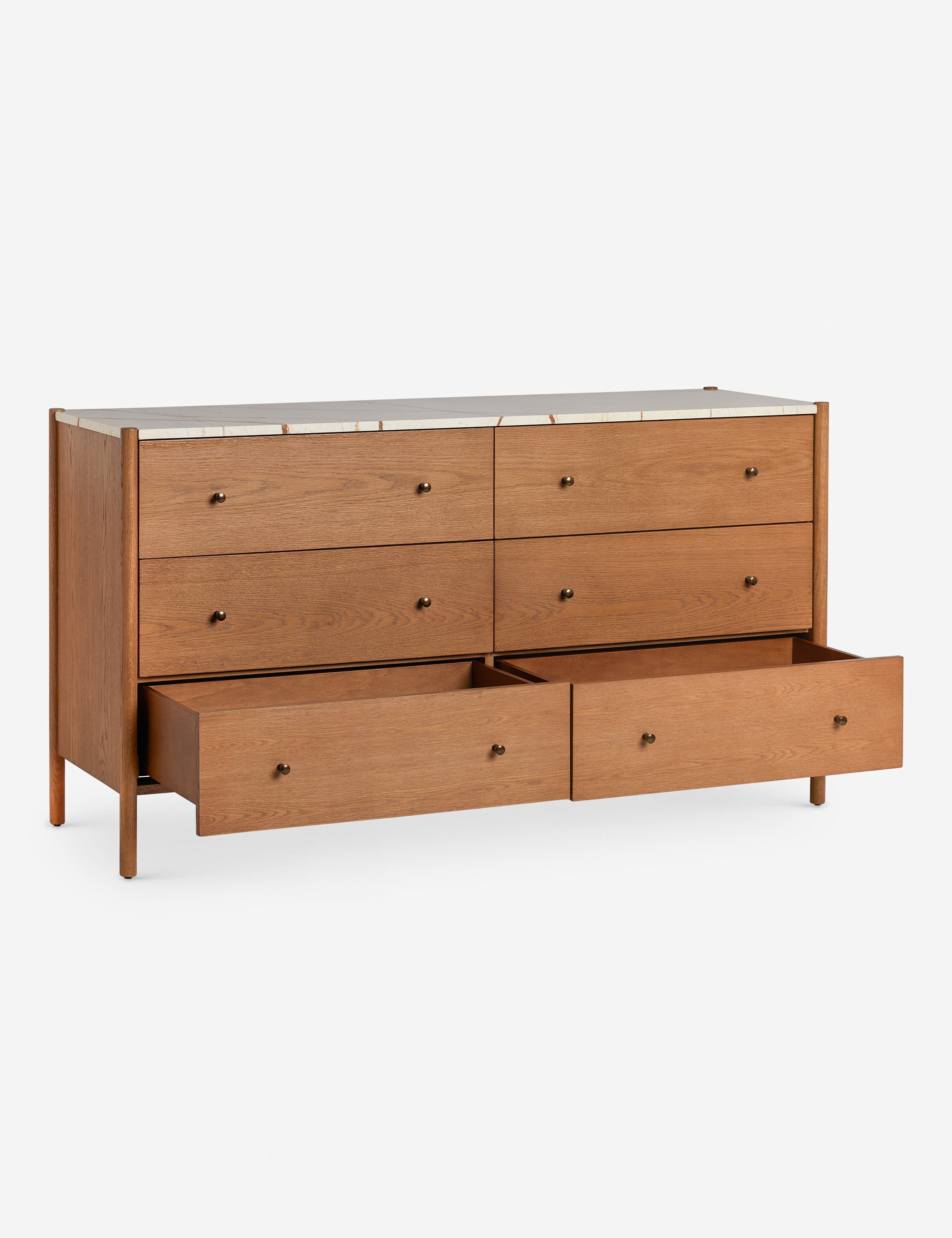 Philana Marble-Top Dresser