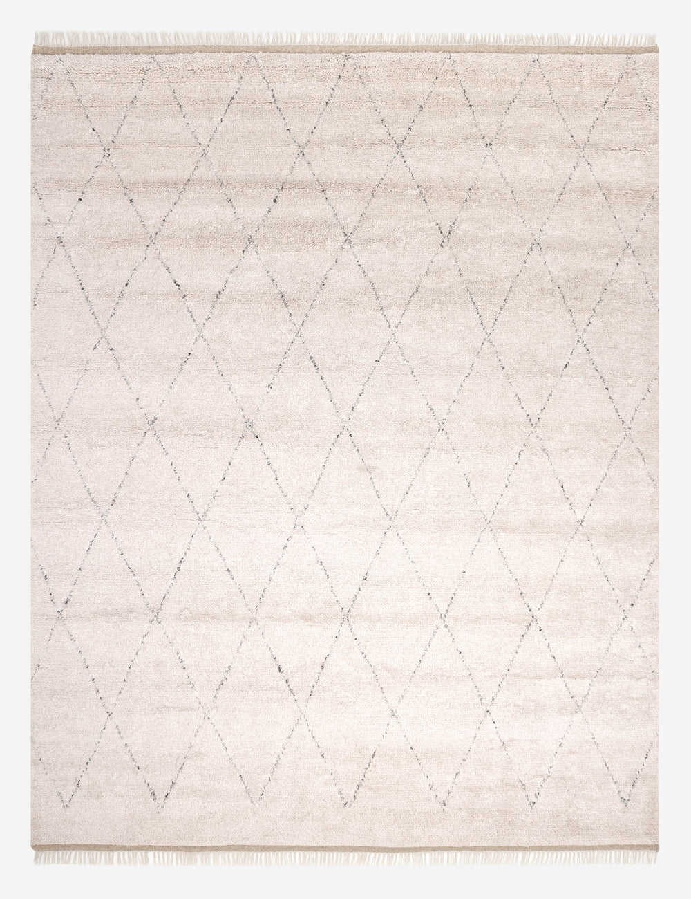 Ferra Hand-Knotted Wool-Blend Moroccan Style Shag Rug