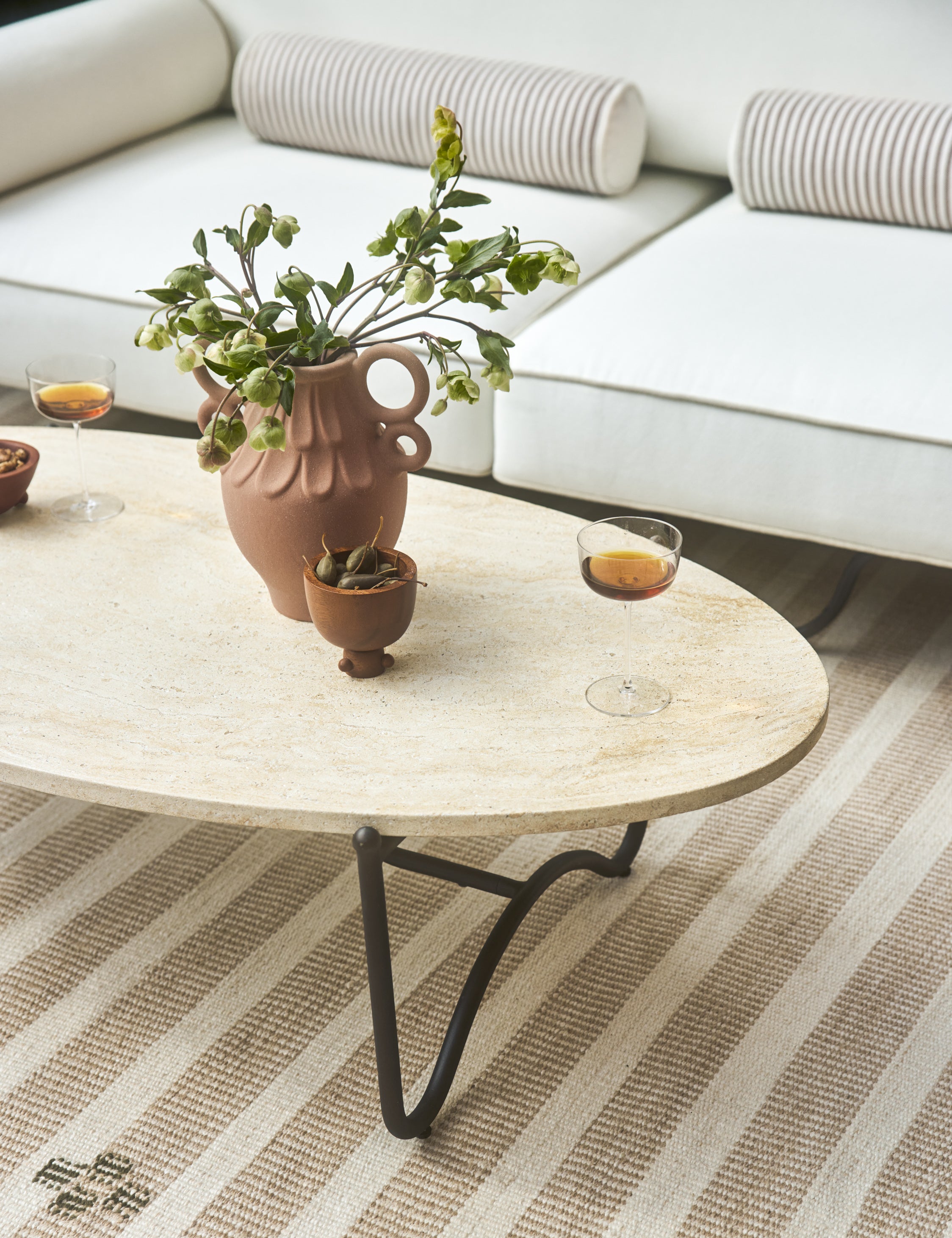 Peggy Indoor / Outdoor Stone Coffee Table by Sarah Sherman Samuel