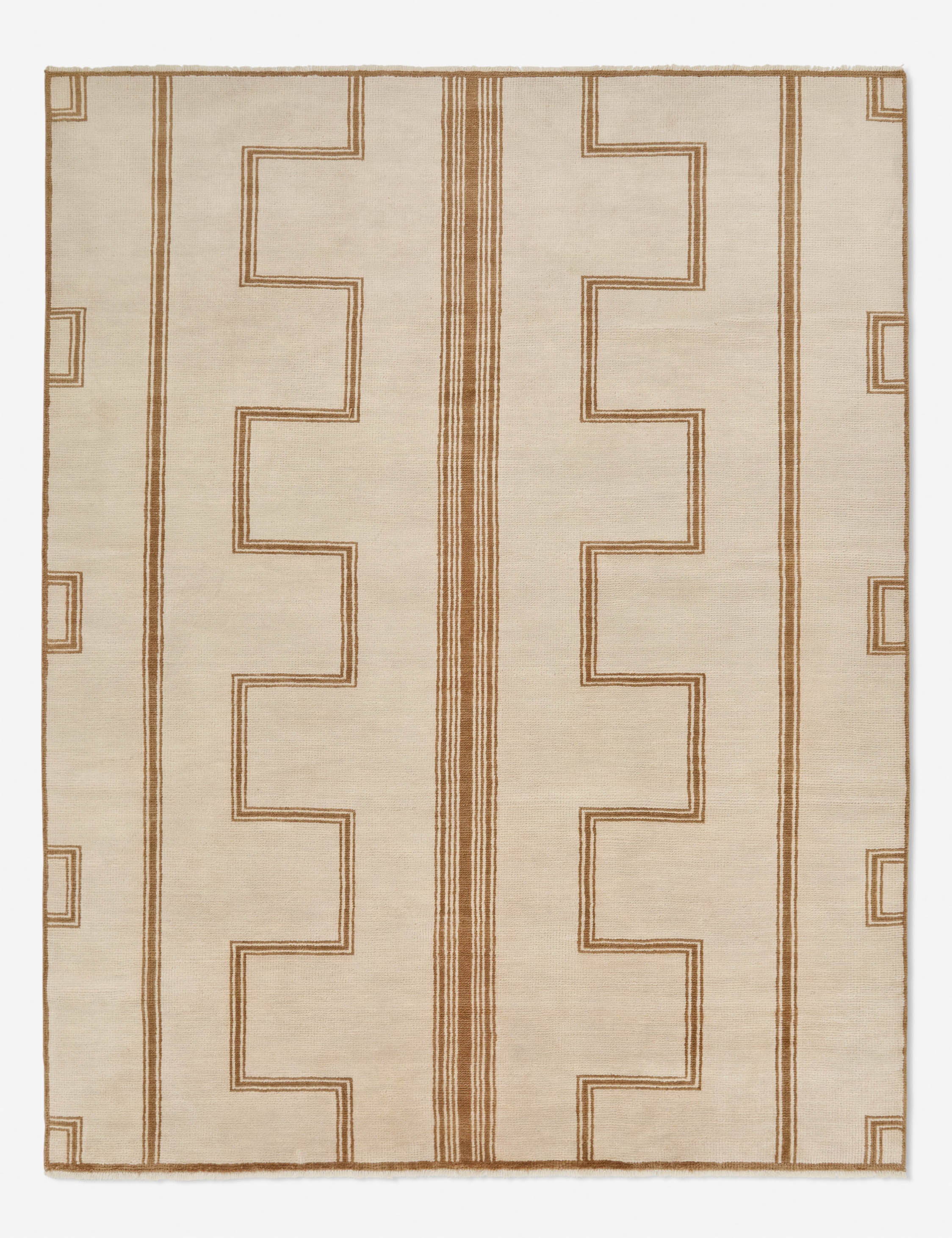 Safir Hand-Knotted Geometric Wool Rug