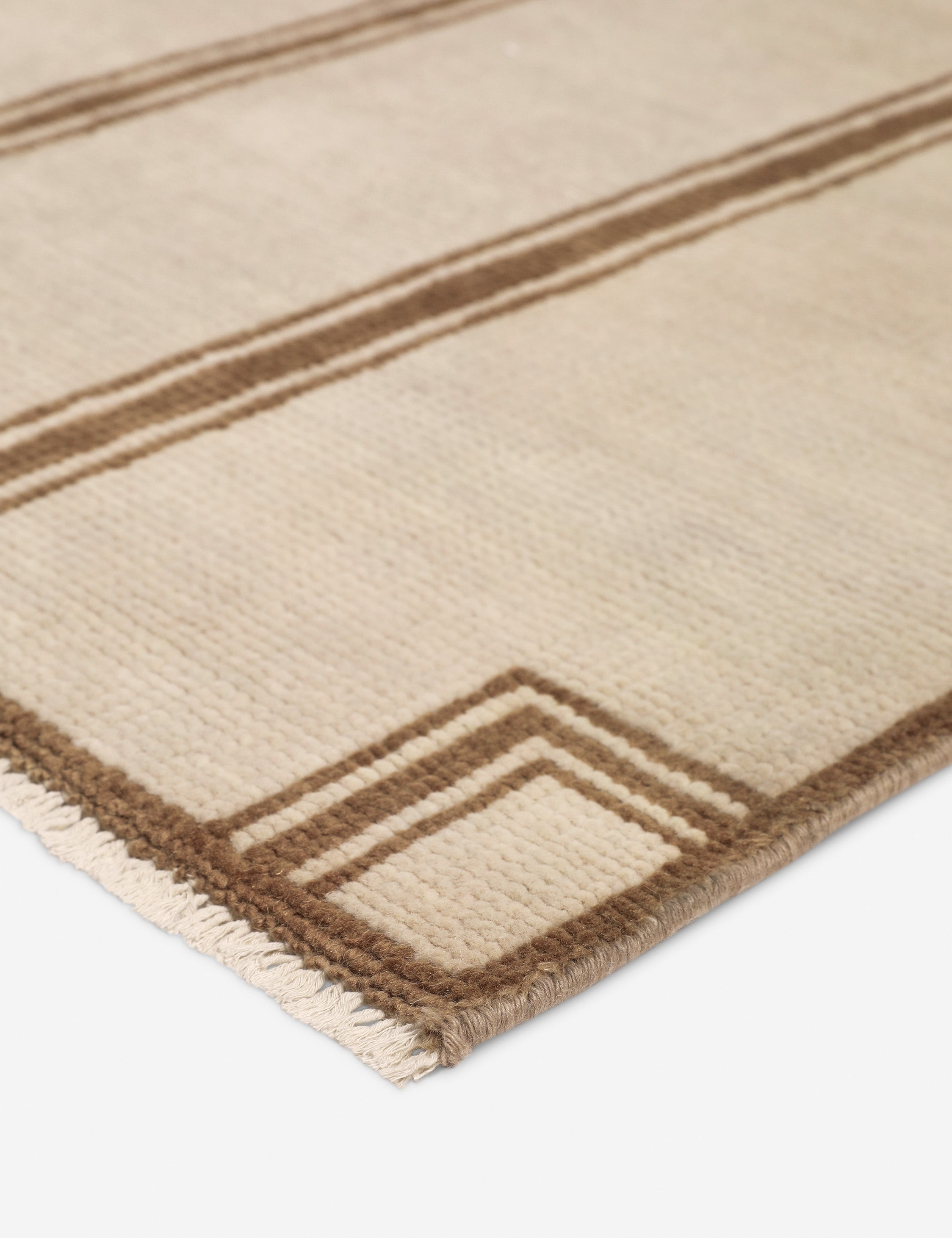 Safir Hand-Knotted Geometric Wool Rug