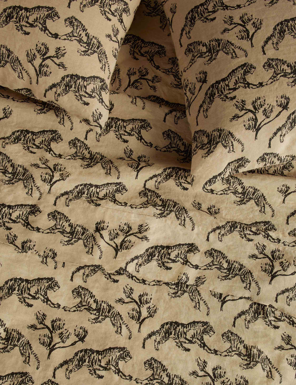 Tiger Hemp Sheet Set by Sarah Sherman Samuel
