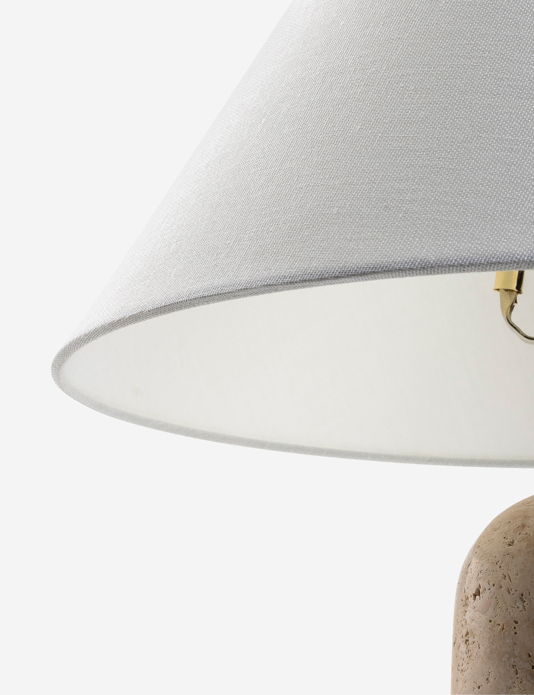 Markov Travertine Table Lamp