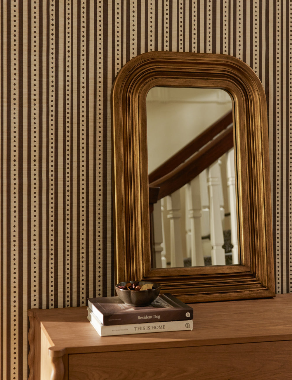 Haisley Gold Resin Mirror