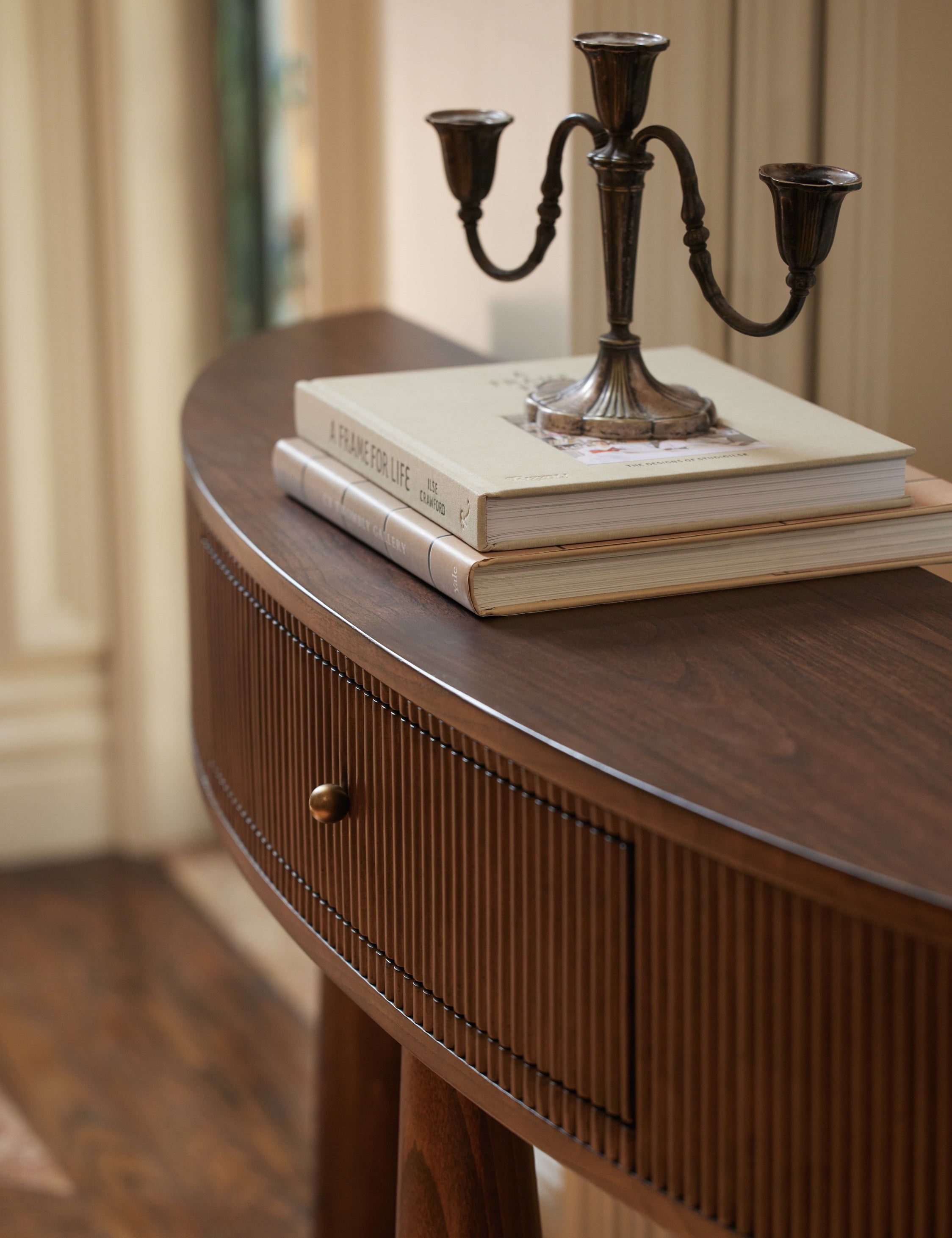Fletcher Fluted Console Table