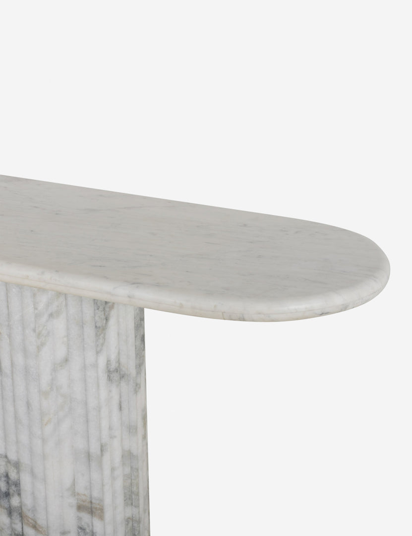 Mercer Marble Oval Console Table
