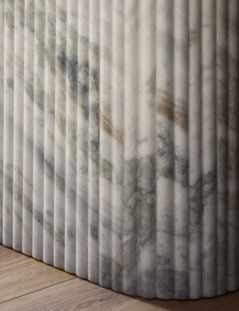 Mercer Marble Oval Console Table