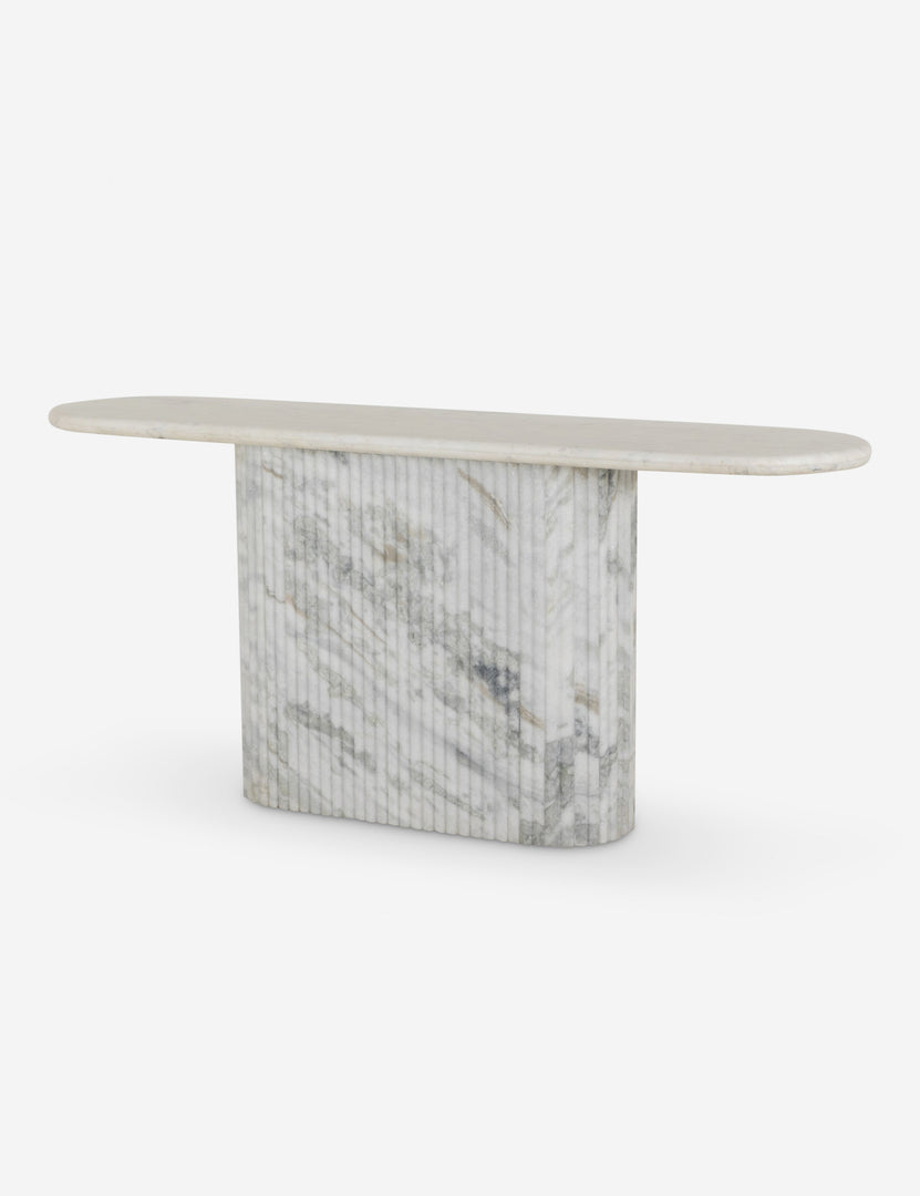 Mercer Marble Oval Console Table