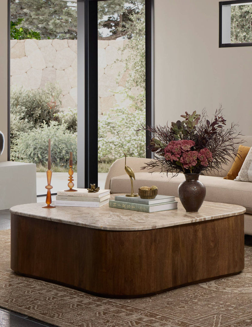 Kamina Round Coffee Table by Amber Lewis x Four Hands