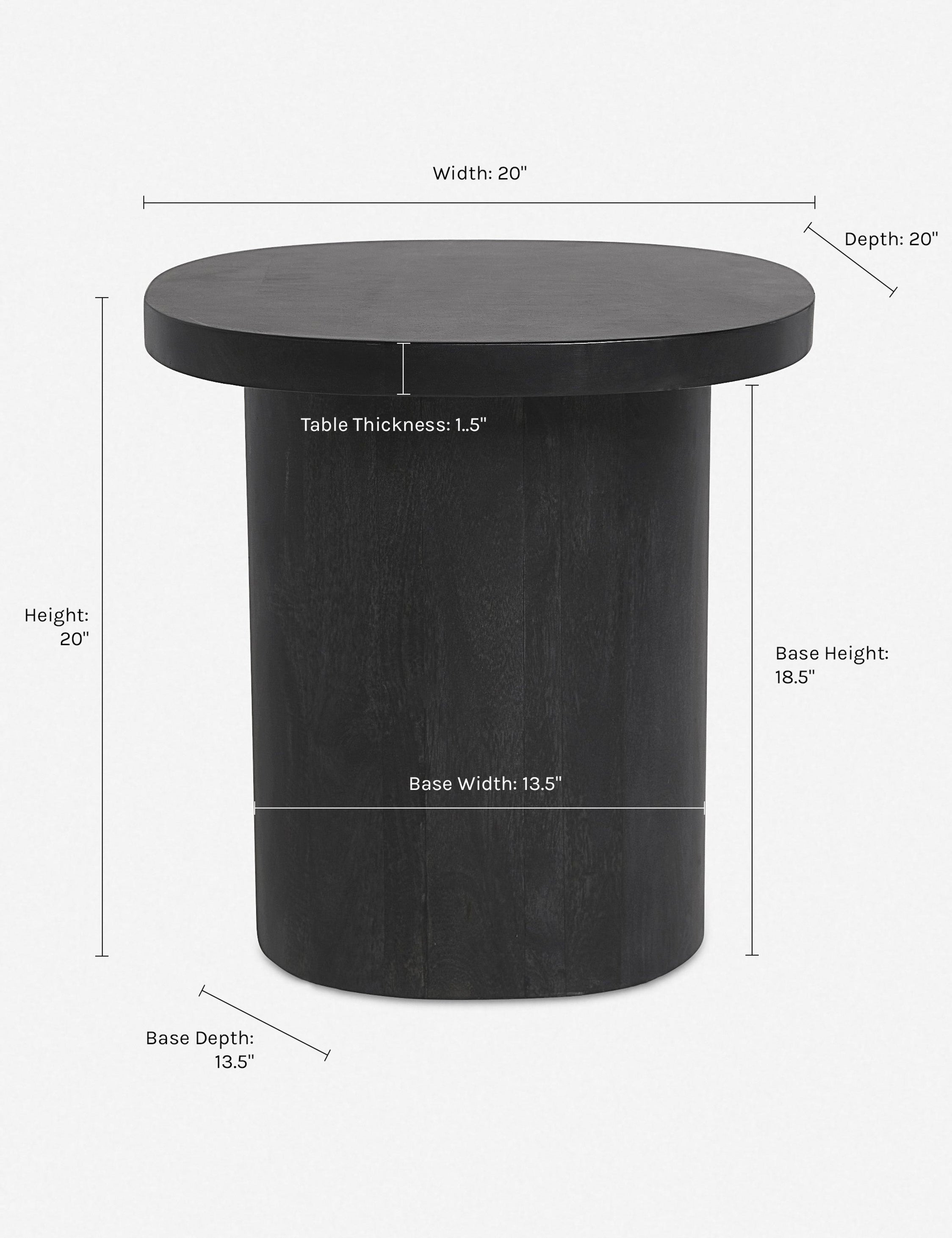 Luna Round Side Table
