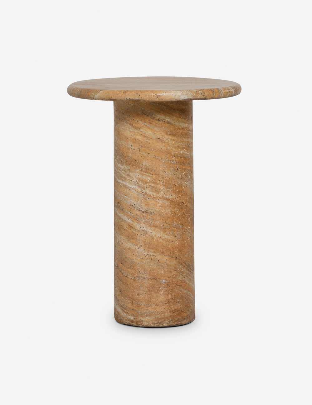 Mona Indoor / Outdoor Round Stone Side Table