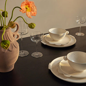 Winifred White Glass Shade Flush Mount Light