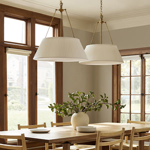 Winifred White Glass Shade Flush Mount Light