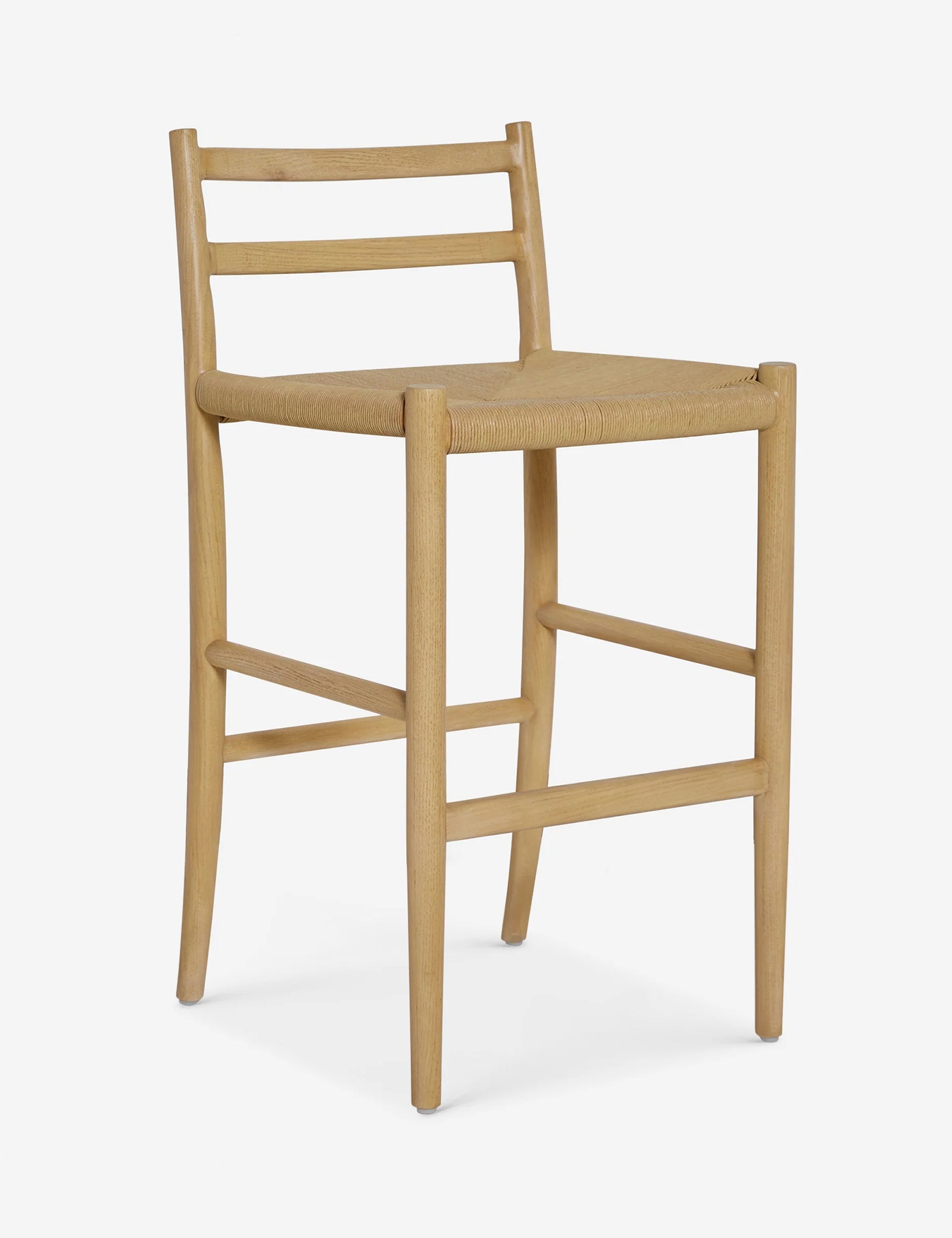 Nicholson Wood + Woven Counter Stool