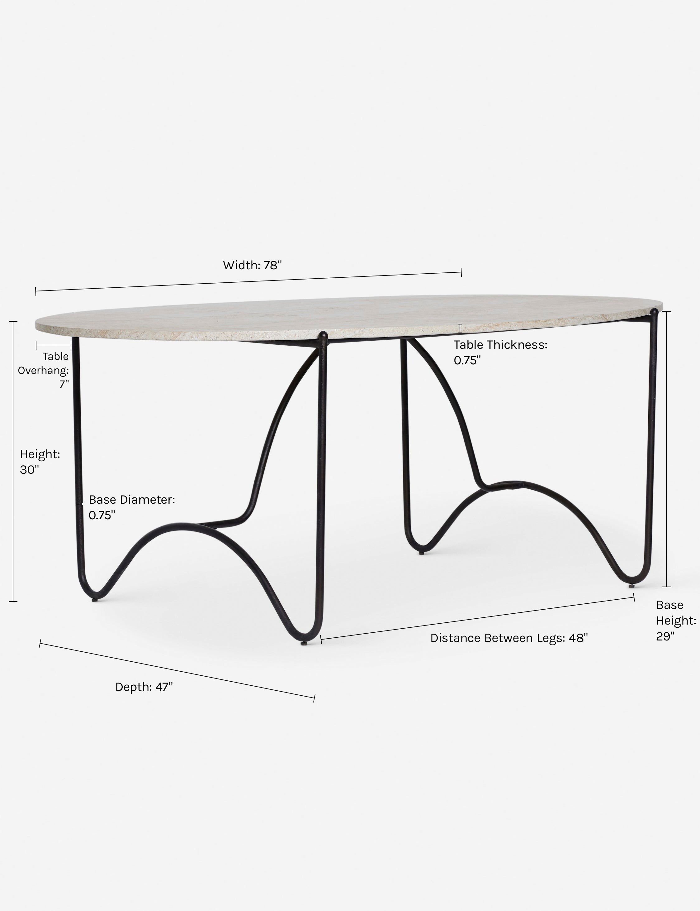 Peggy Indoor / Outdoor Stone Dining Table by Sarah Sherman Samuel